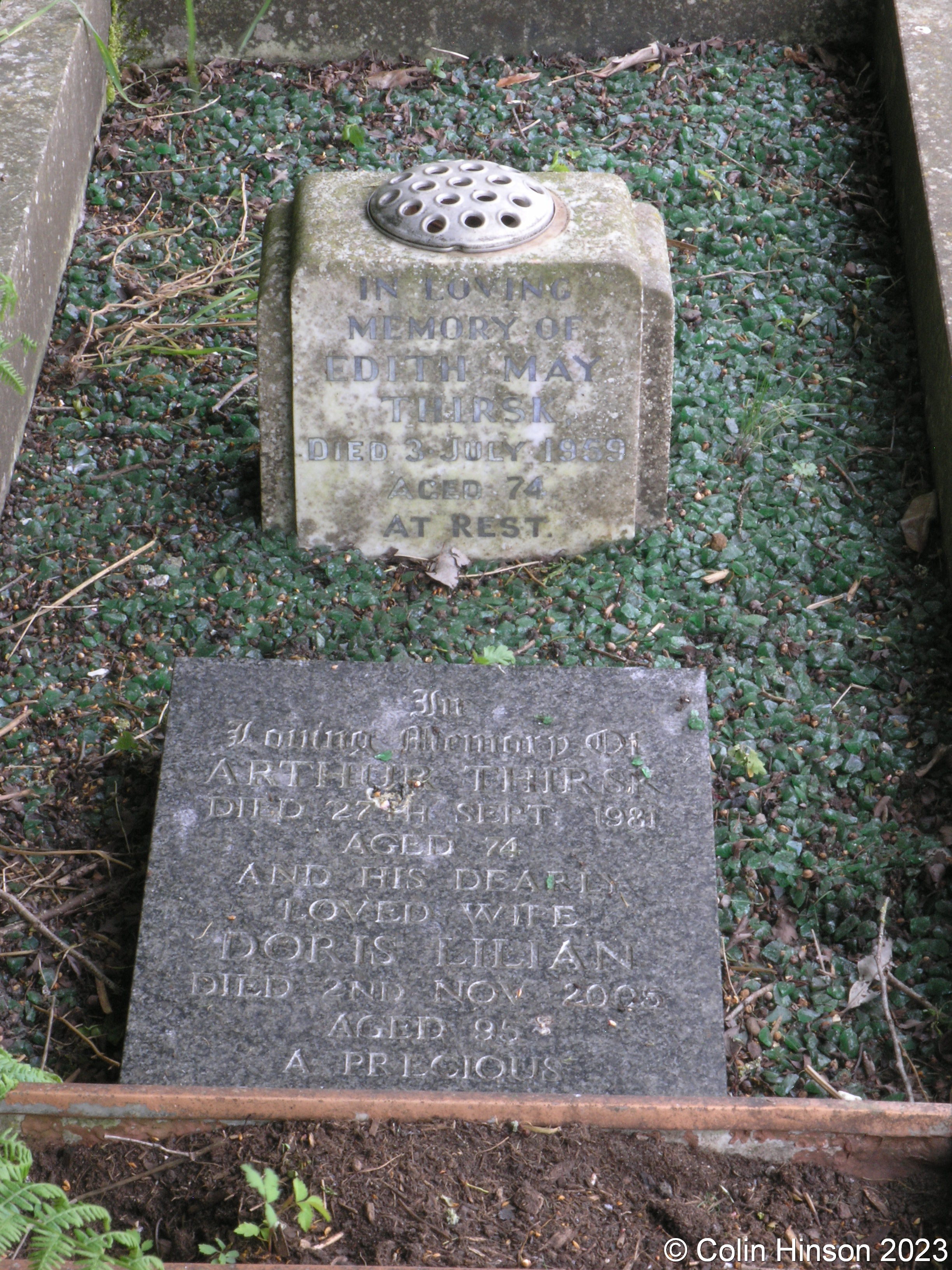 GENUKI: North Newbald Cemetery gravestones etc., Yorkshire (East Riding)