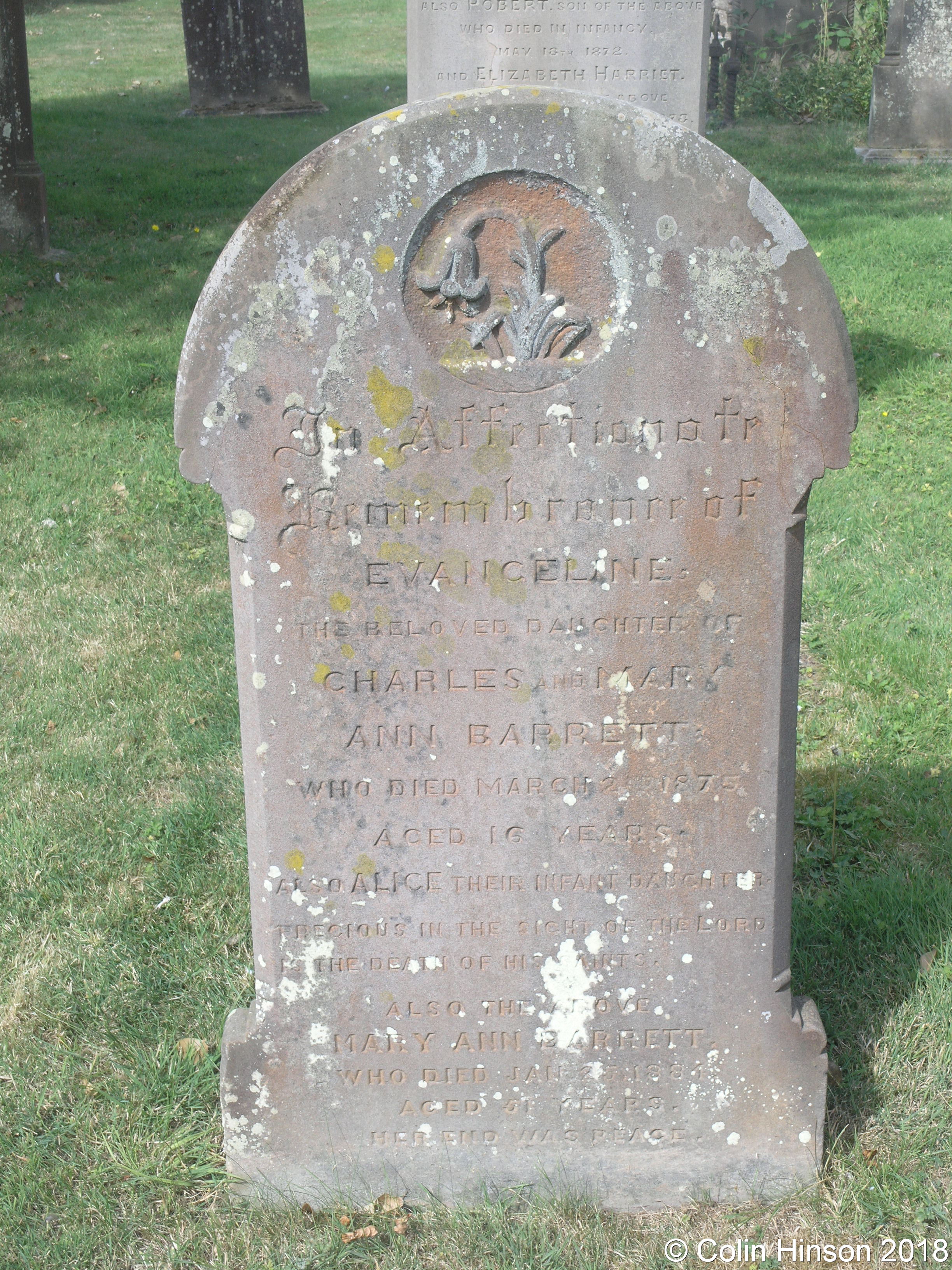 GENUKI: Patrington Churchyard gravestones etc., Yorkshire (East Riding)