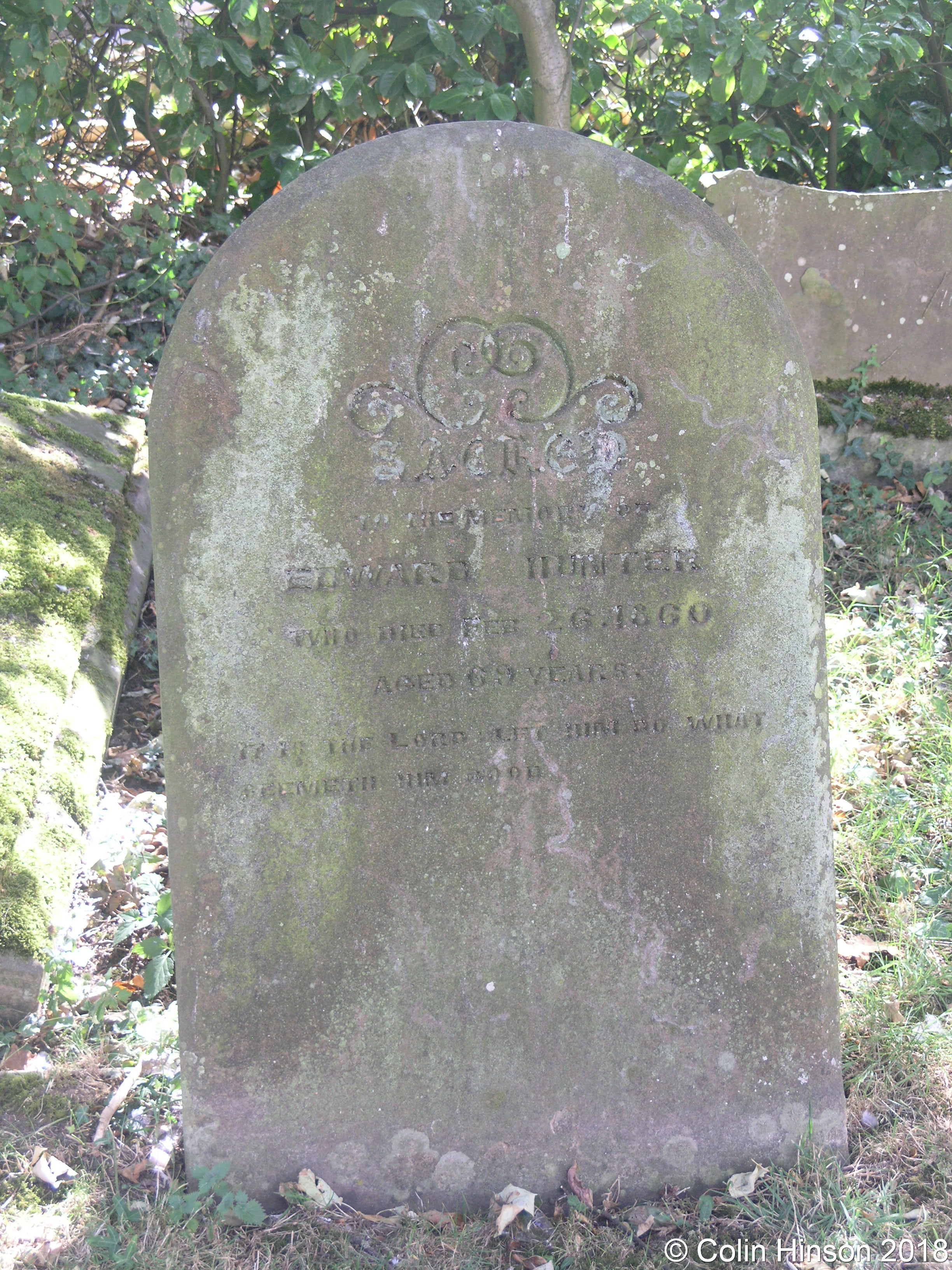 GENUKI: Patrington Churchyard gravestones etc., Yorkshire (East Riding)