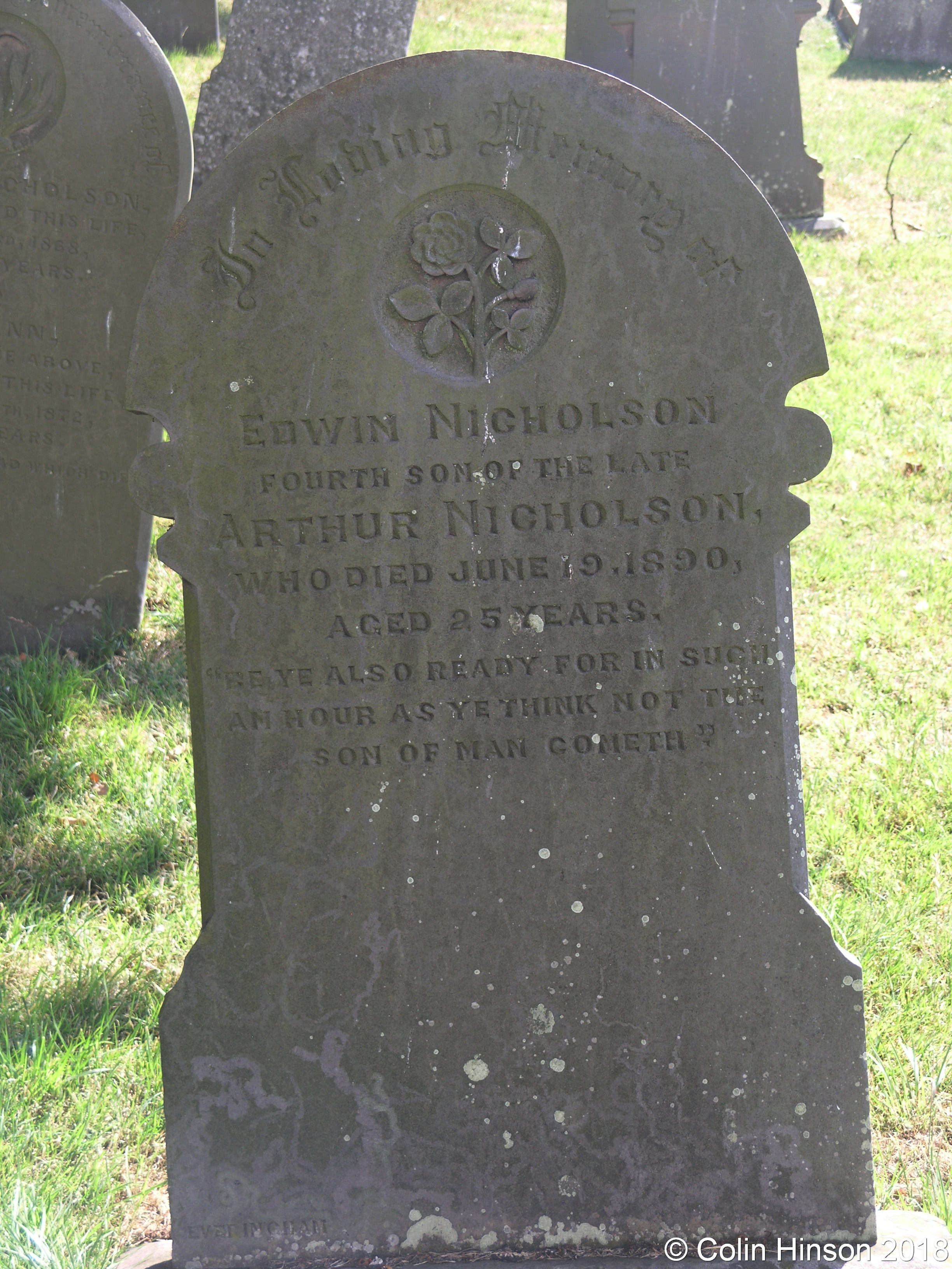 GENUKI: Patrington Churchyard gravestones etc., Yorkshire (East Riding)