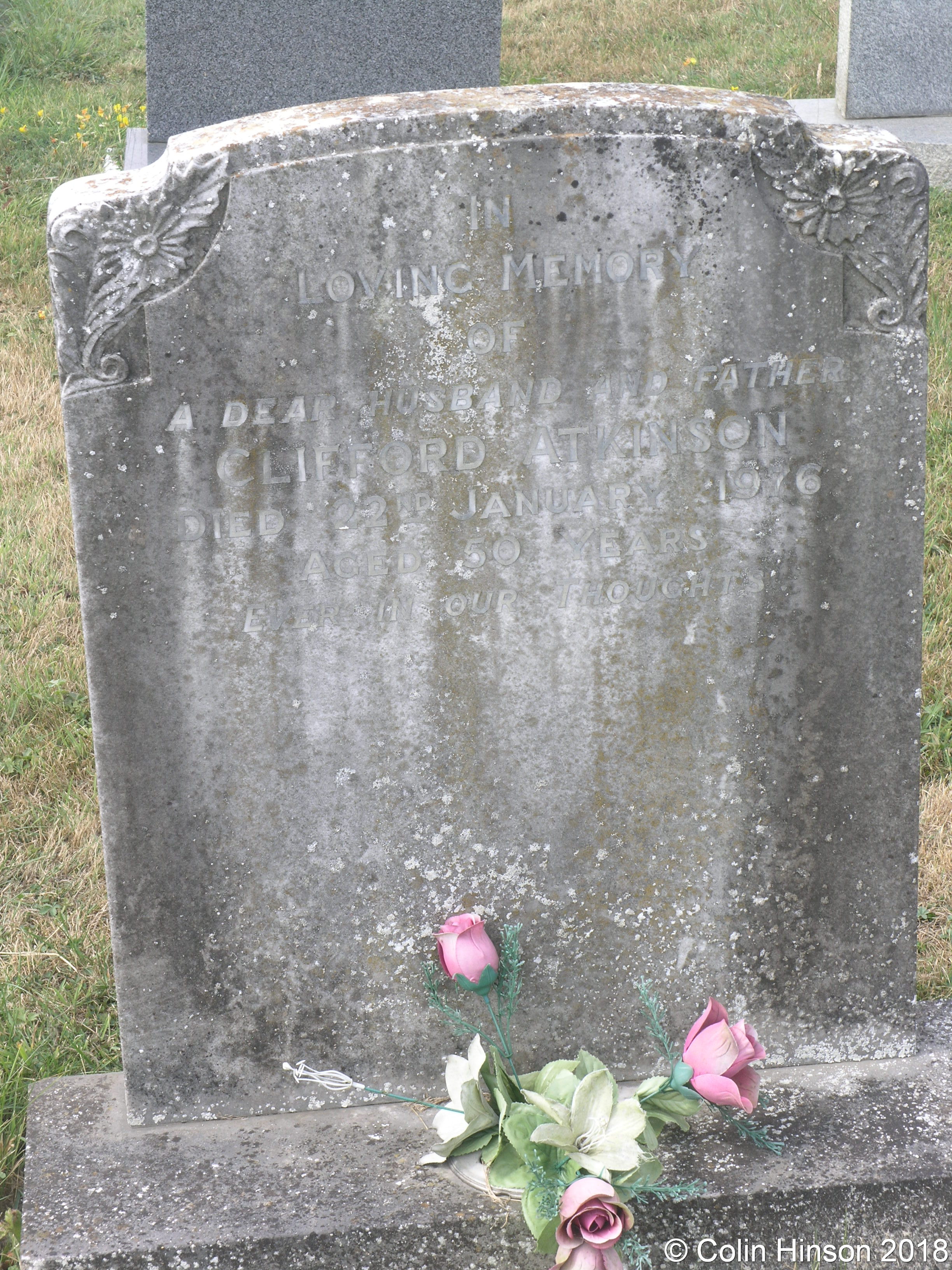 GENUKI: Patrington Cemetery gravestones etc., Yorkshire (East Riding)