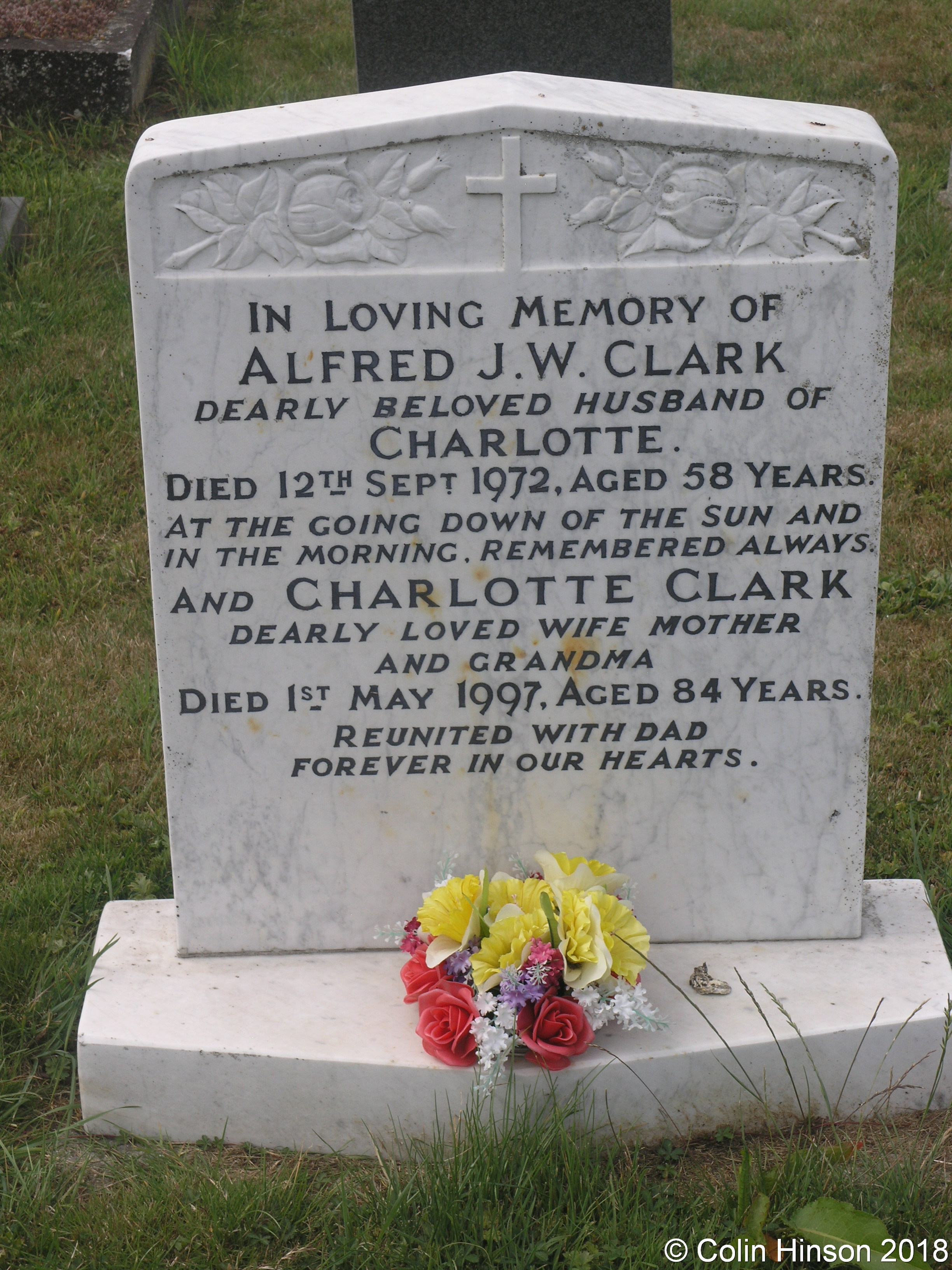 GENUKI: Patrington Cemetery gravestones etc., Yorkshire (East Riding)