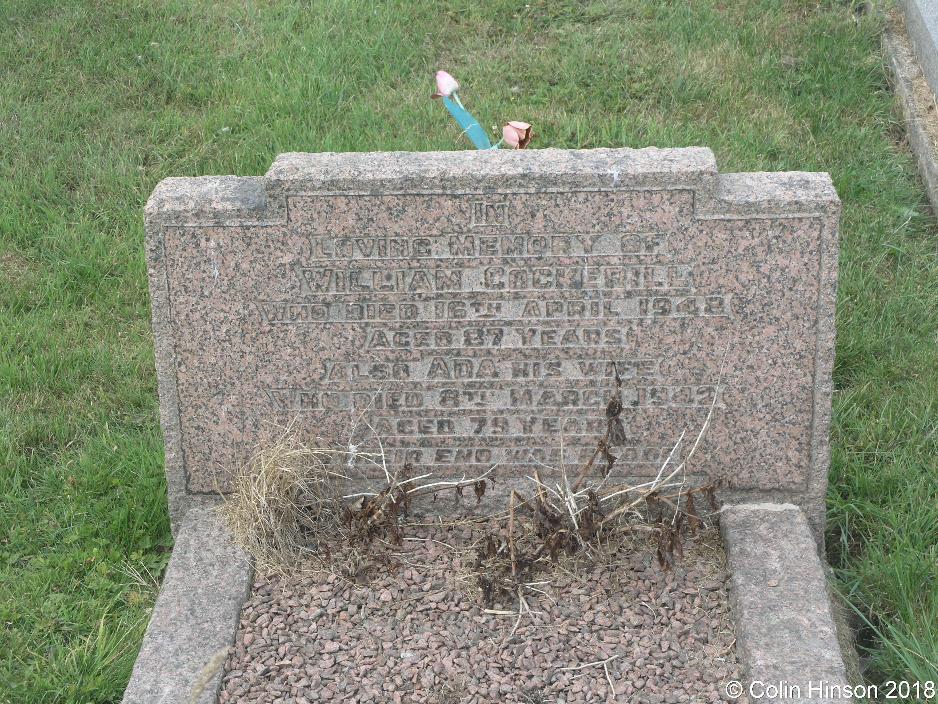 GENUKI: Patrington Cemetery gravestones etc., Yorkshire (East Riding)