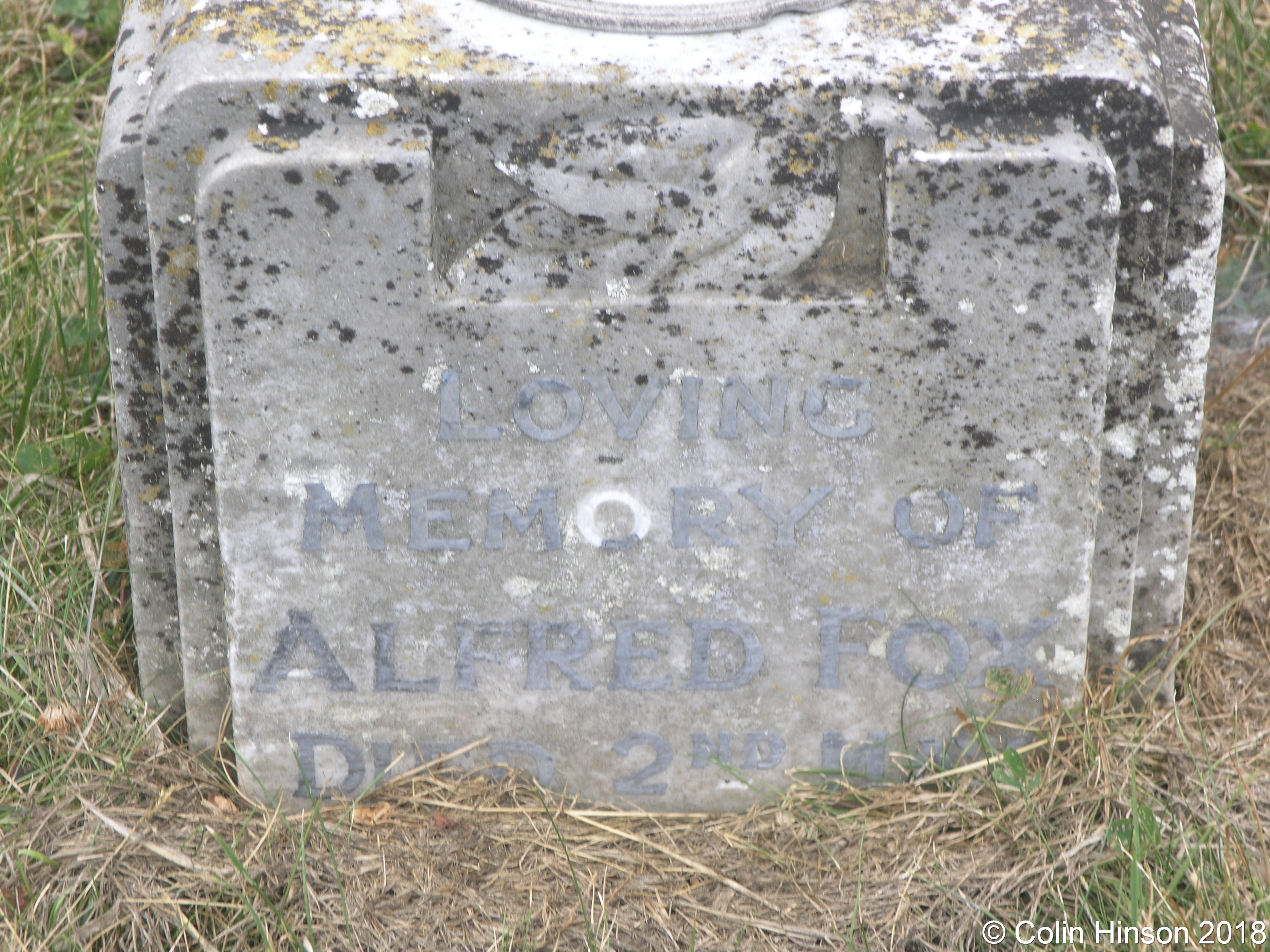 GENUKI: Patrington Cemetery gravestones etc., Yorkshire (East Riding)