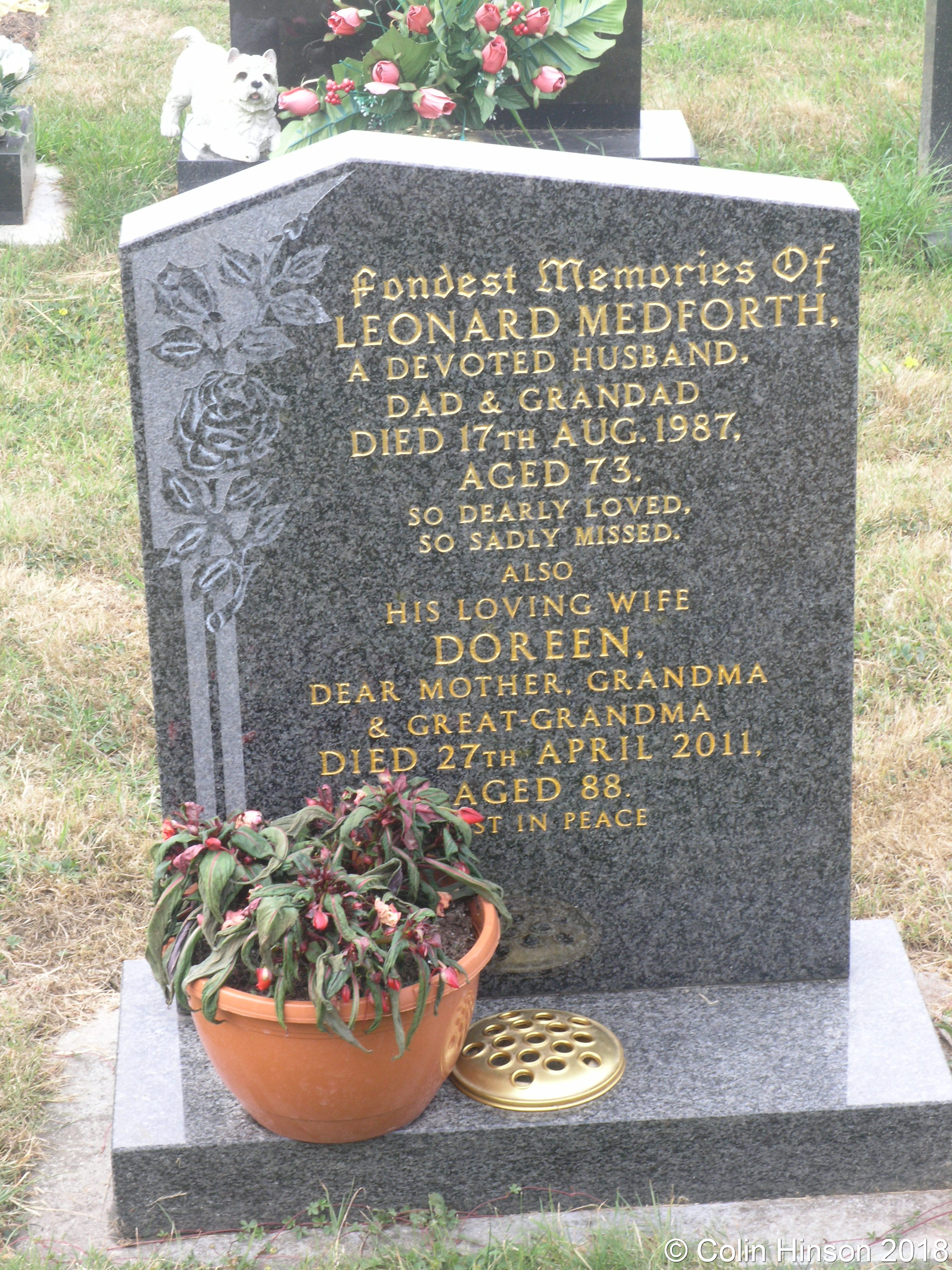 GENUKI: Patrington Cemetery gravestones etc., Yorkshire (East Riding)