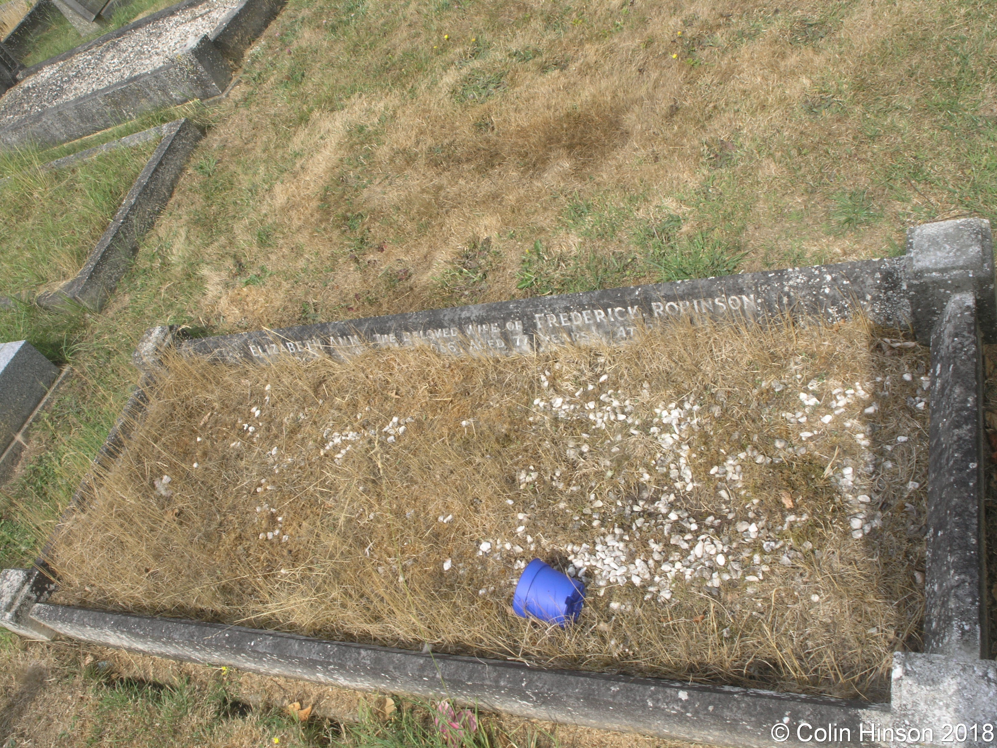 GENUKI: Patrington Cemetery gravestones etc., Yorkshire (East Riding)