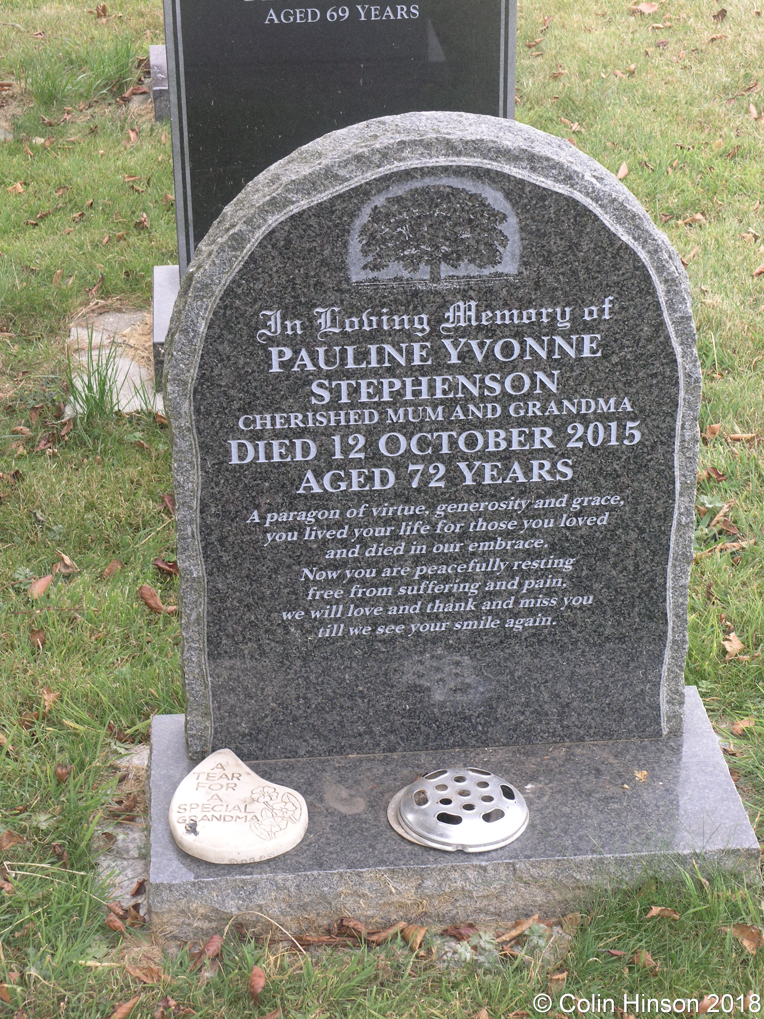 GENUKI: Patrington Cemetery gravestones etc., Yorkshire (East Riding)