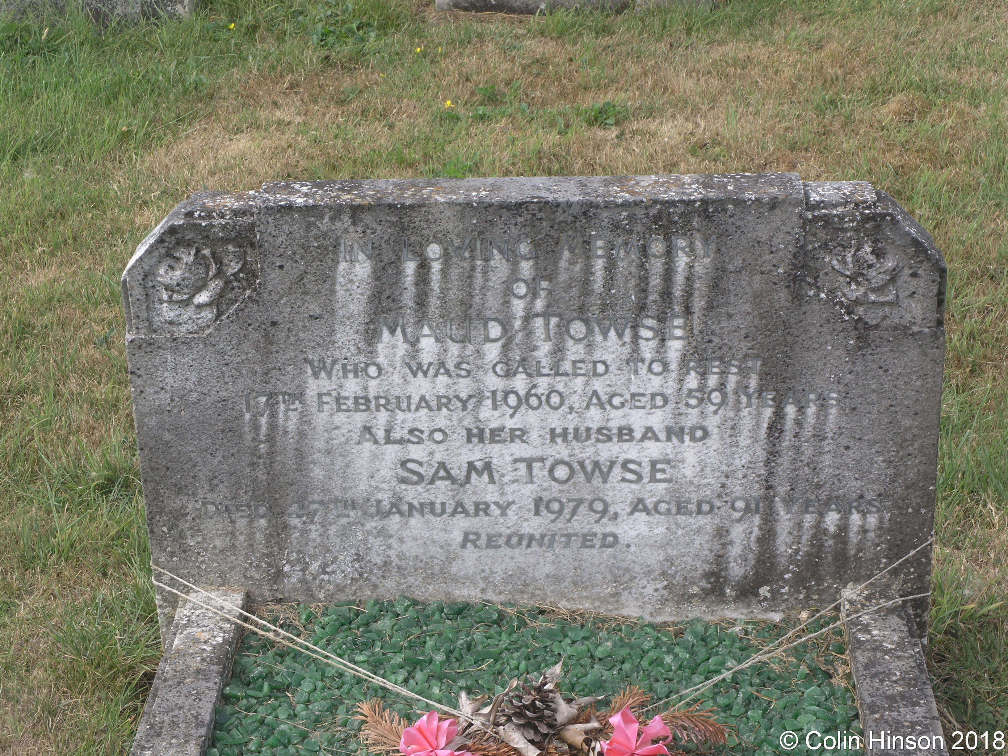 GENUKI: Patrington Cemetery gravestones etc., Yorkshire (East Riding)