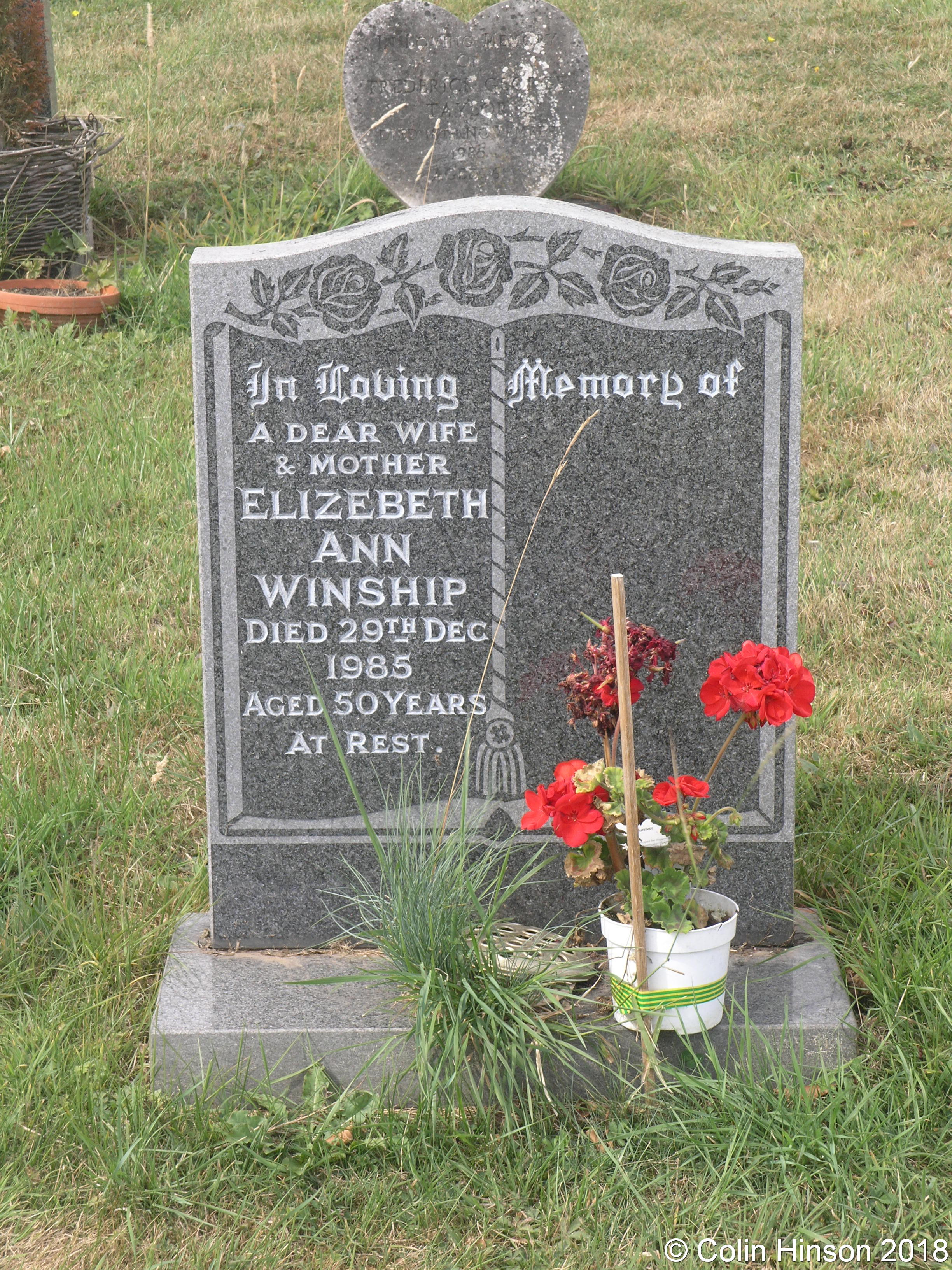 GENUKI: Patrington Cemetery gravestones etc., Yorkshire (East Riding)