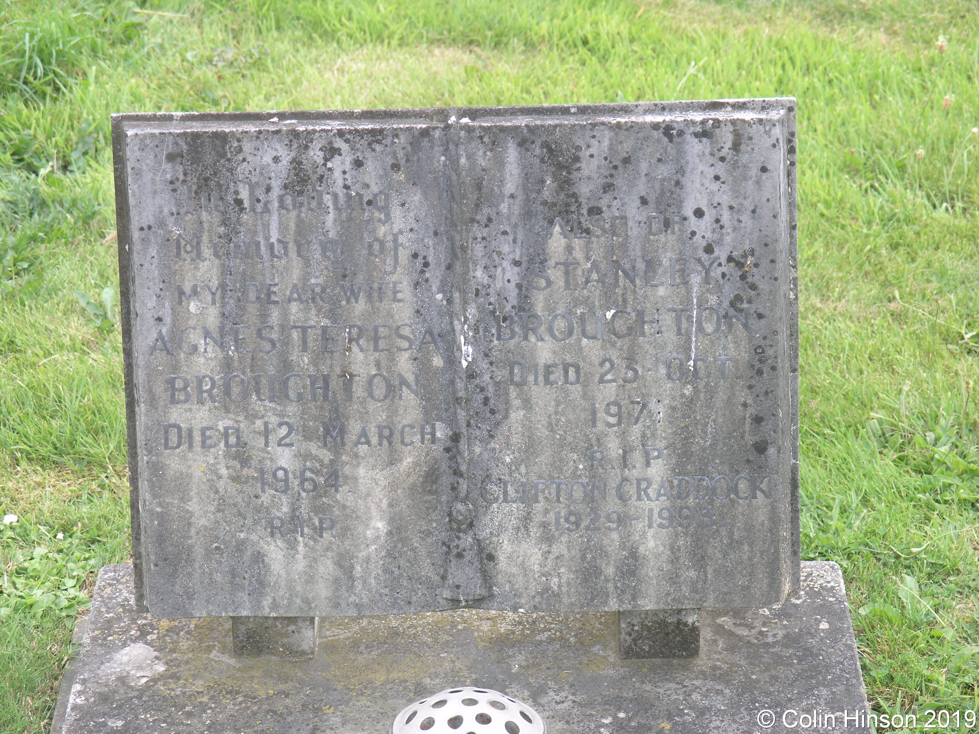 GENUKI: Pocklington Cemetery gravestones etc., Yorkshire (East Riding)