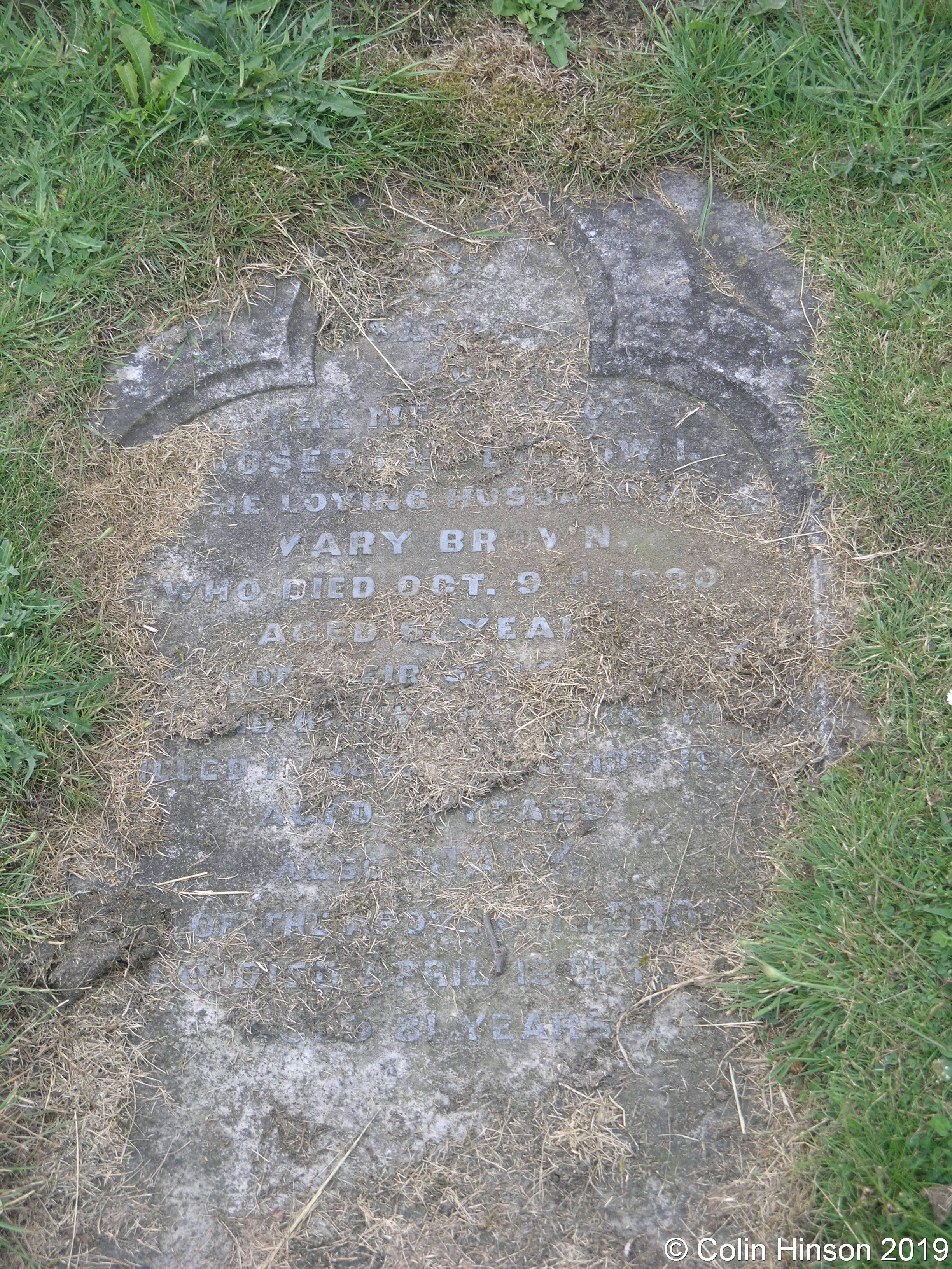 GENUKI: Pocklington Cemetery gravestones etc., Yorkshire (East Riding)
