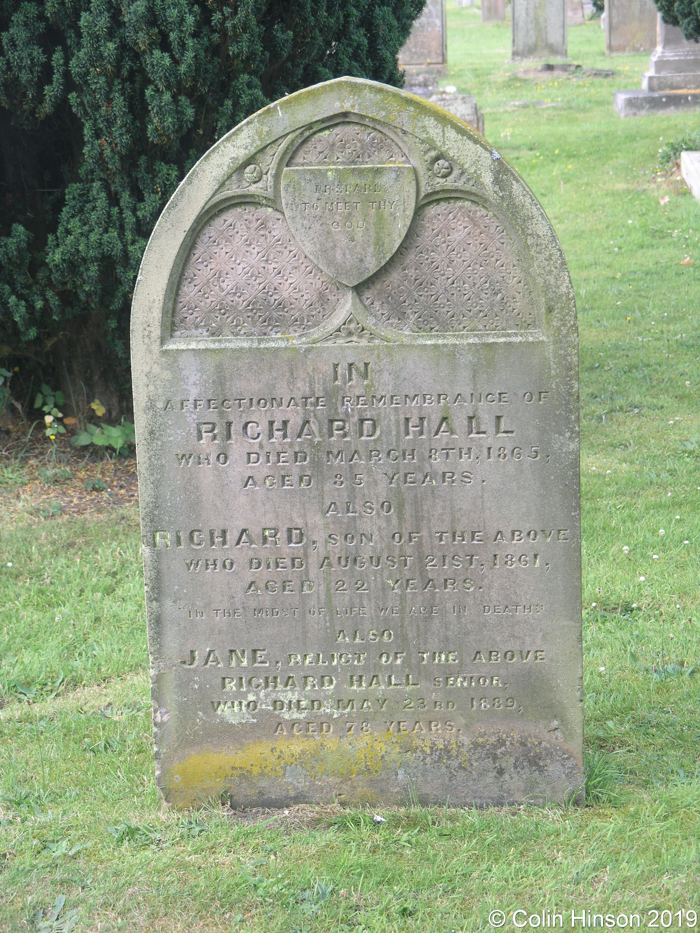 GENUKI: Pocklington Cemetery gravestones etc., Yorkshire (East Riding)