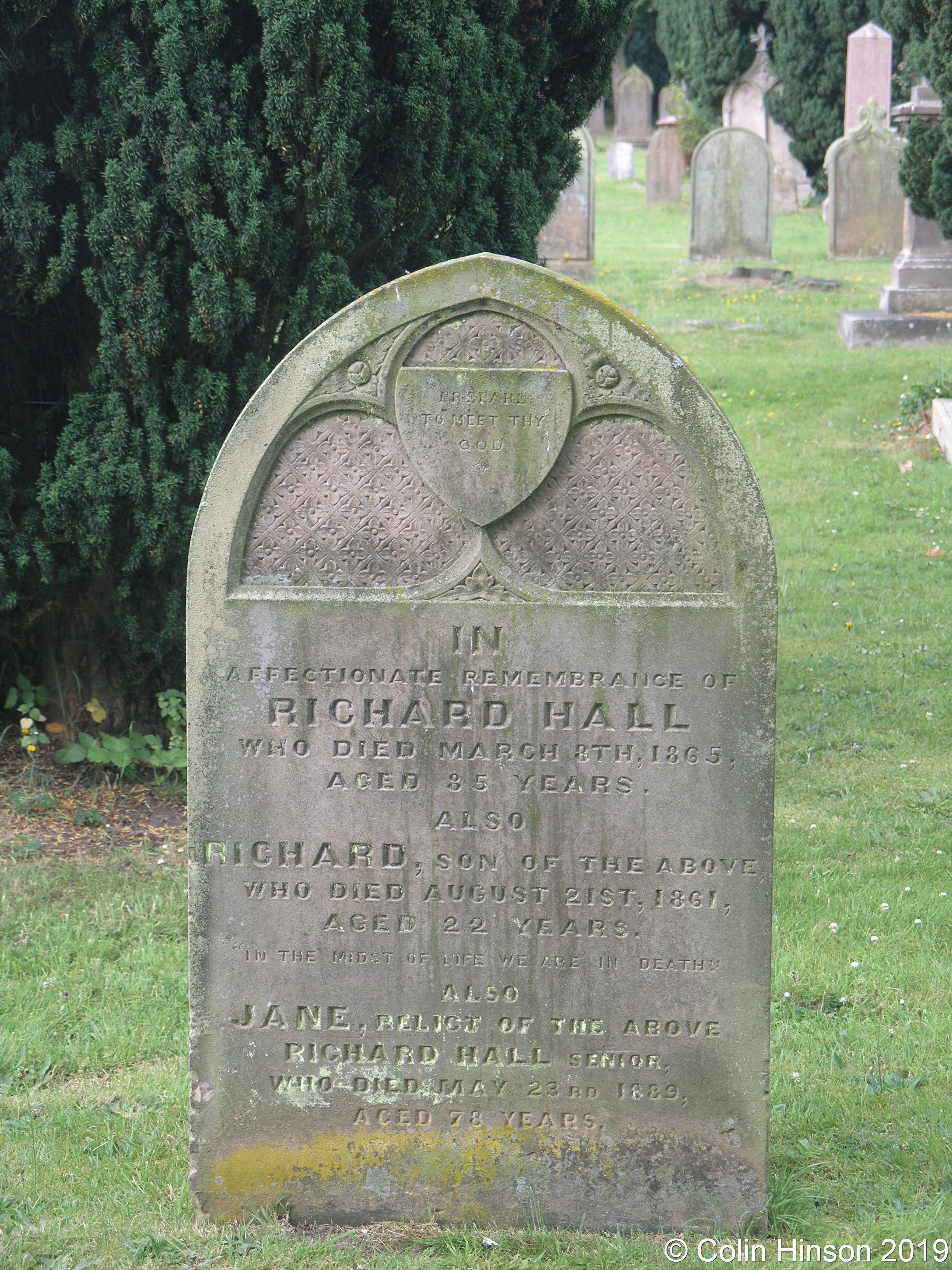 GENUKI: Pocklington Cemetery gravestones etc., Yorkshire (East Riding)