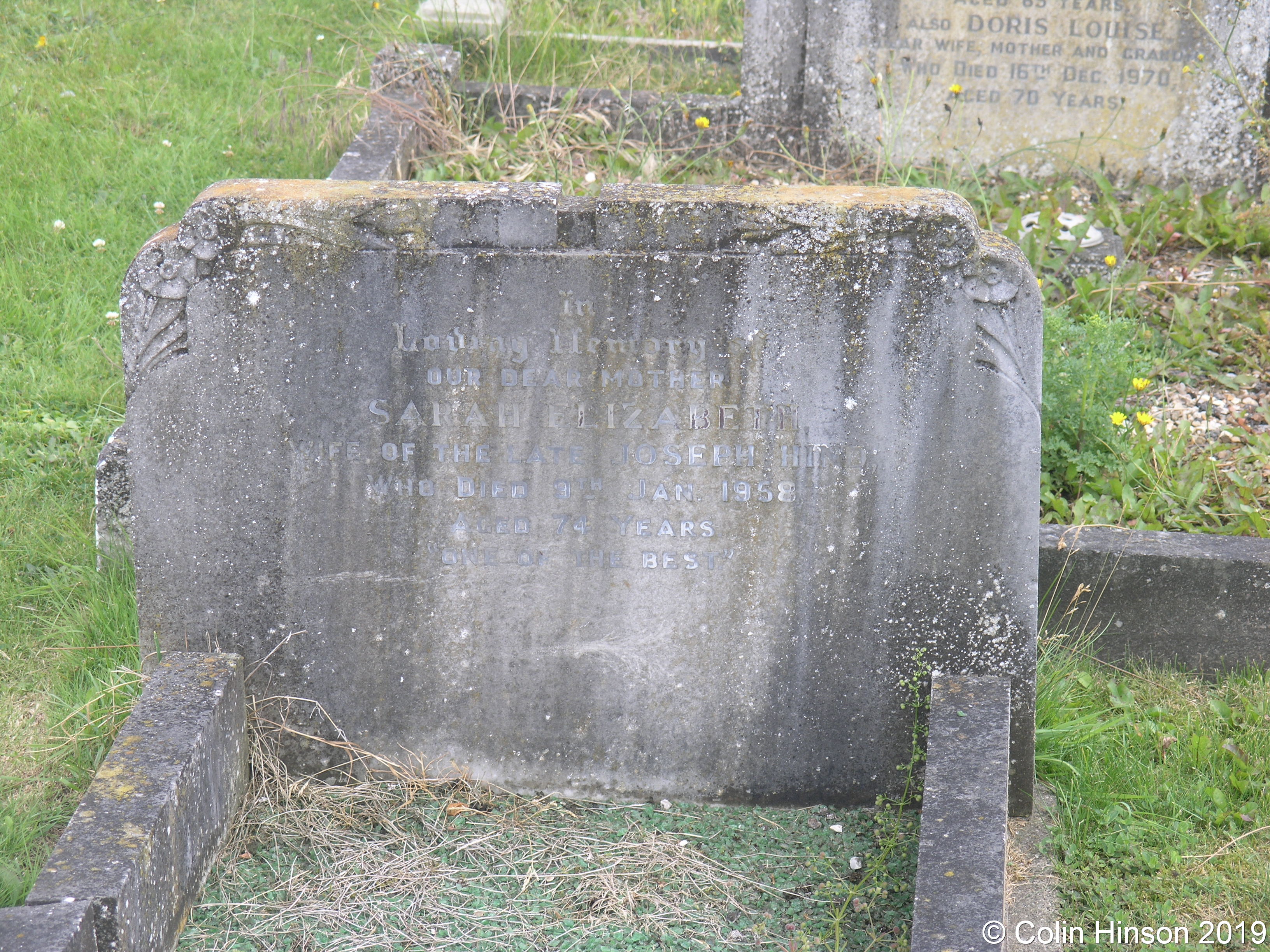 GENUKI: Pocklington Cemetery gravestones etc., Yorkshire (East Riding)