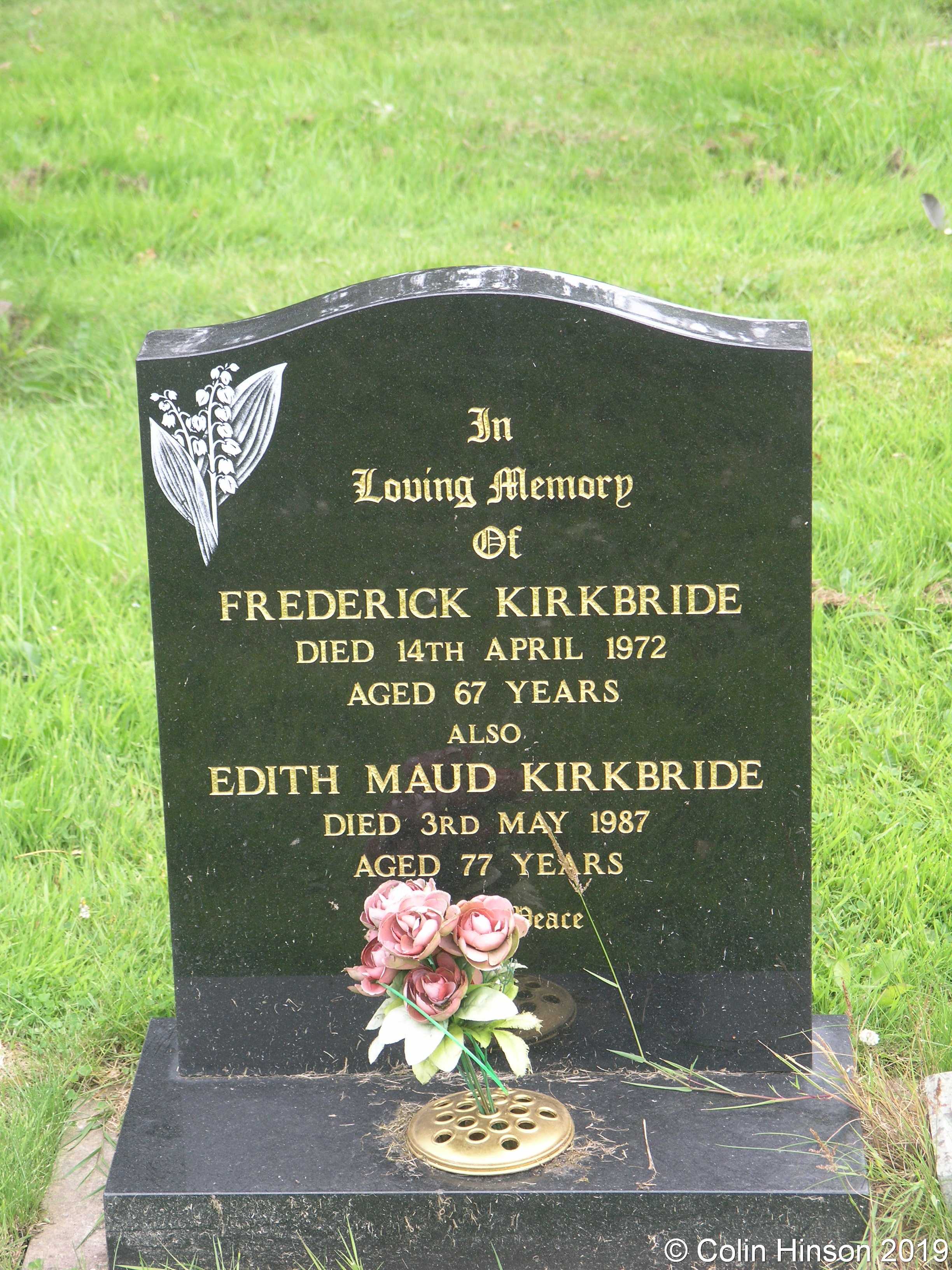 GENUKI: Pocklington Cemetery gravestones etc., Yorkshire (East Riding)
