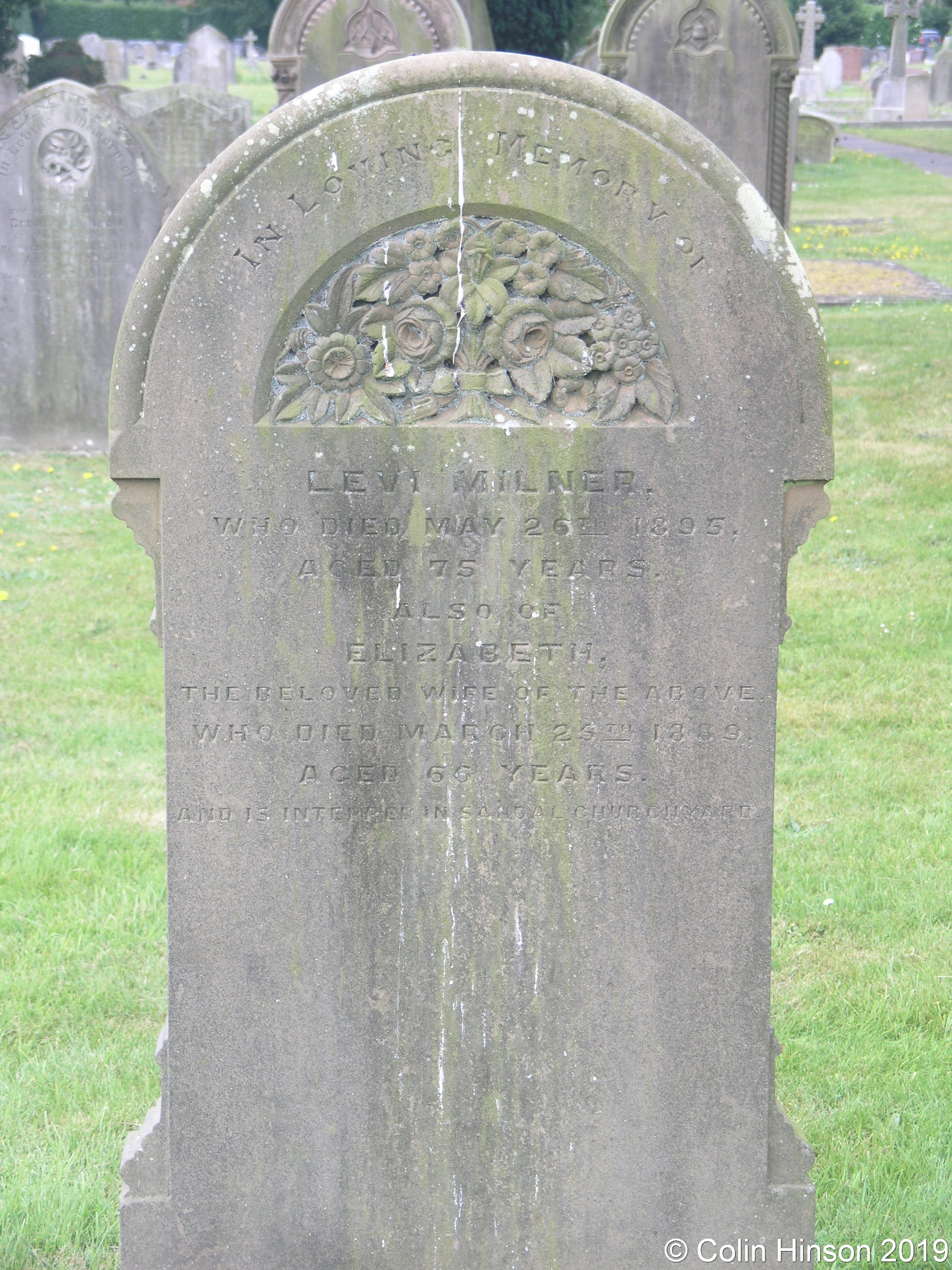 GENUKI: Pocklington Cemetery gravestones etc., Yorkshire (East Riding)