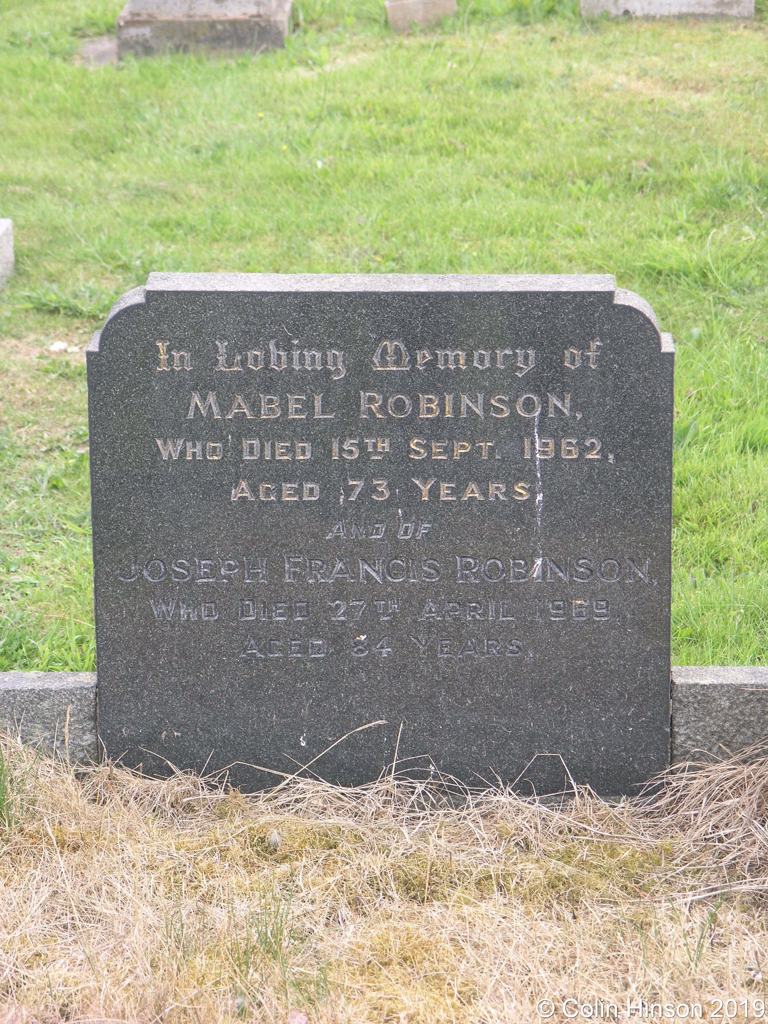 GENUKI: Pocklington Cemetery gravestones etc., Yorkshire (East Riding)