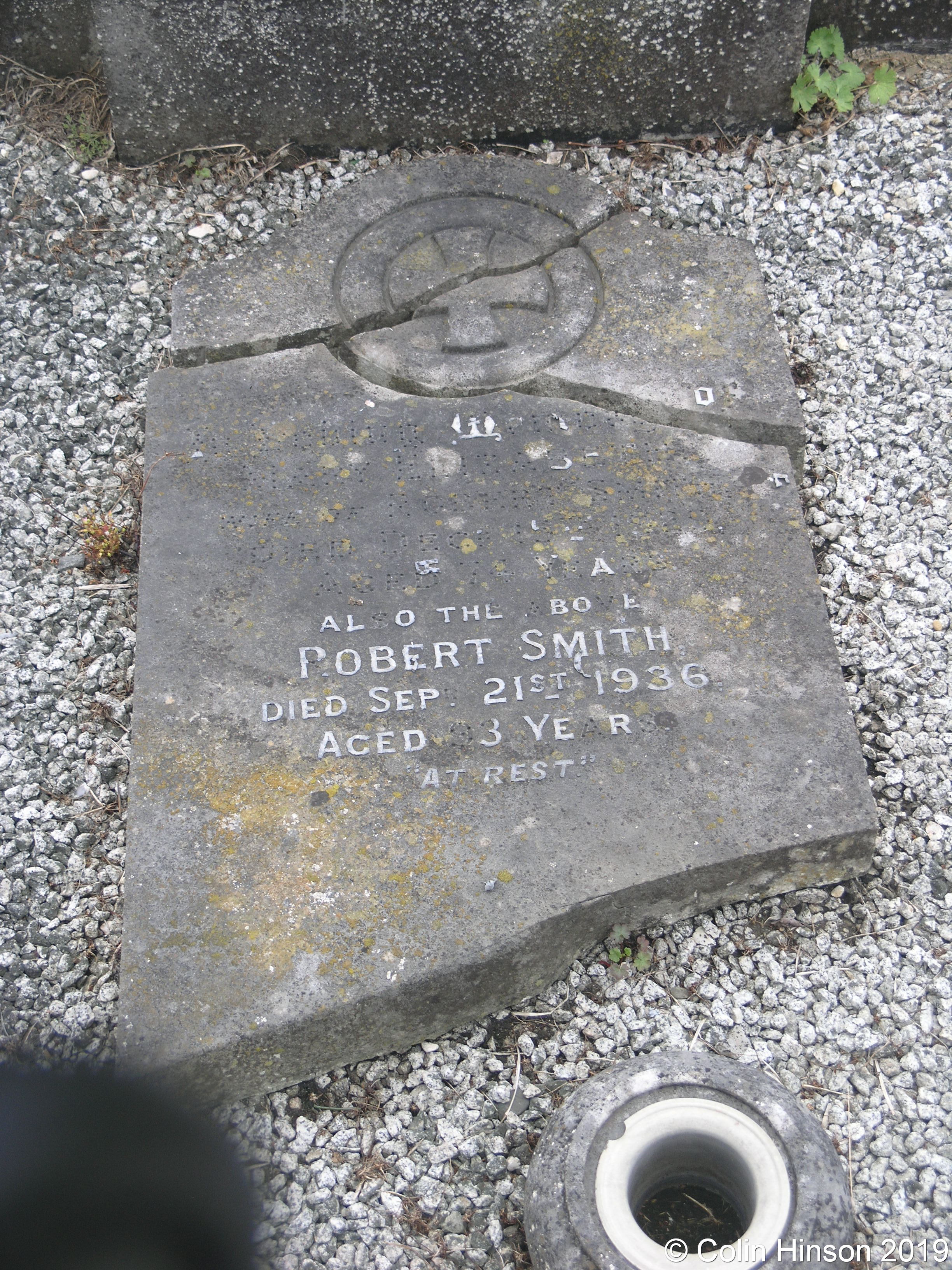GENUKI: Pocklington Cemetery gravestones etc., Yorkshire (East Riding)