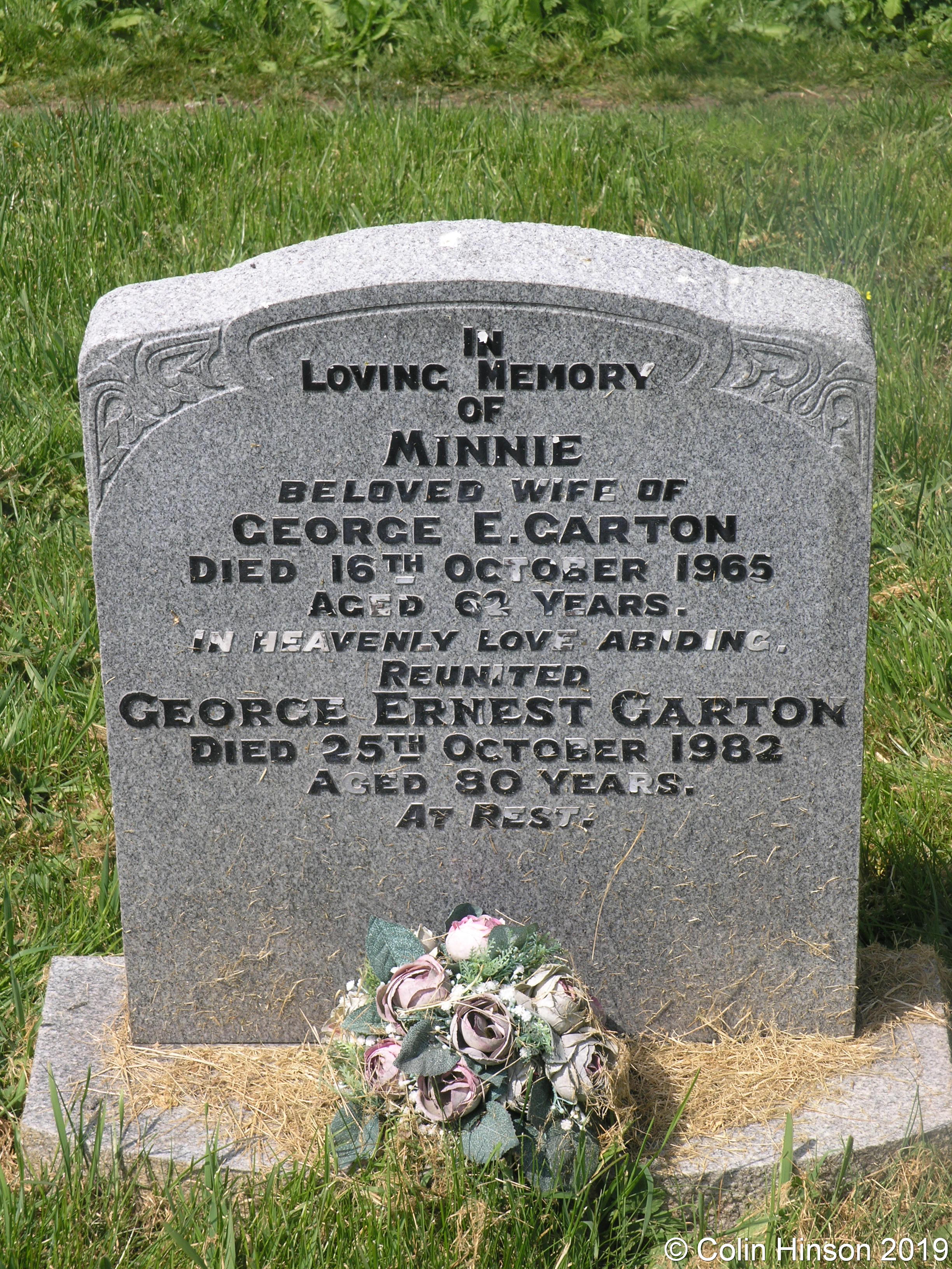GENUKI: Roos Churchyard gravestones etc., Yorkshire (East Riding)