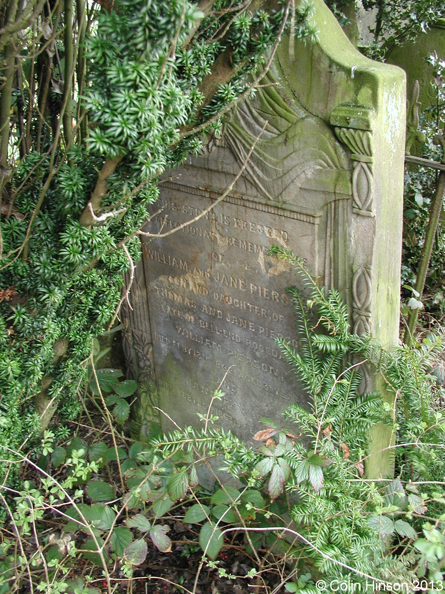 GENUKI: Rosedale Churchyard gravestones etc., Yorkshire (North Riding)
