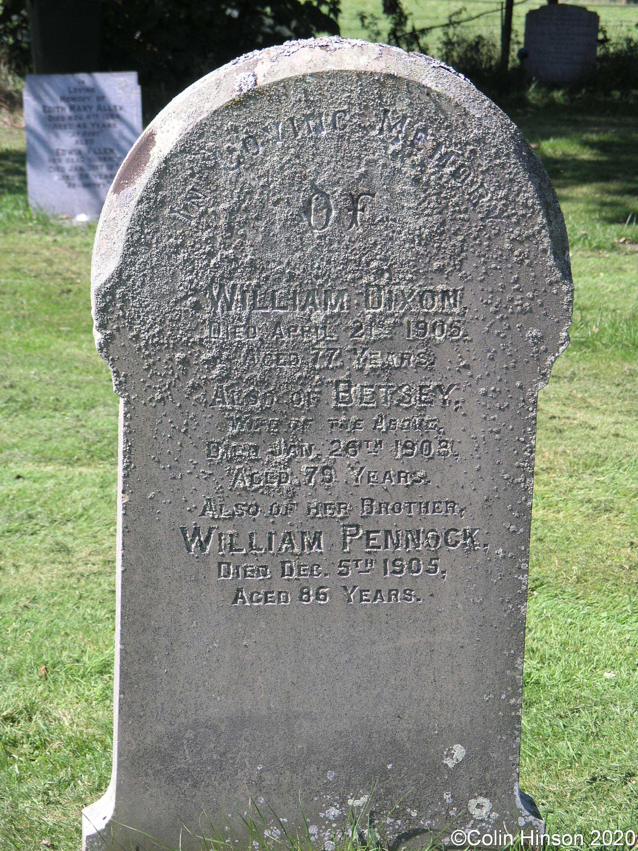 GENUKI: Scrayingham Graveyard gravestones etc., Yorkshire (East Riding)