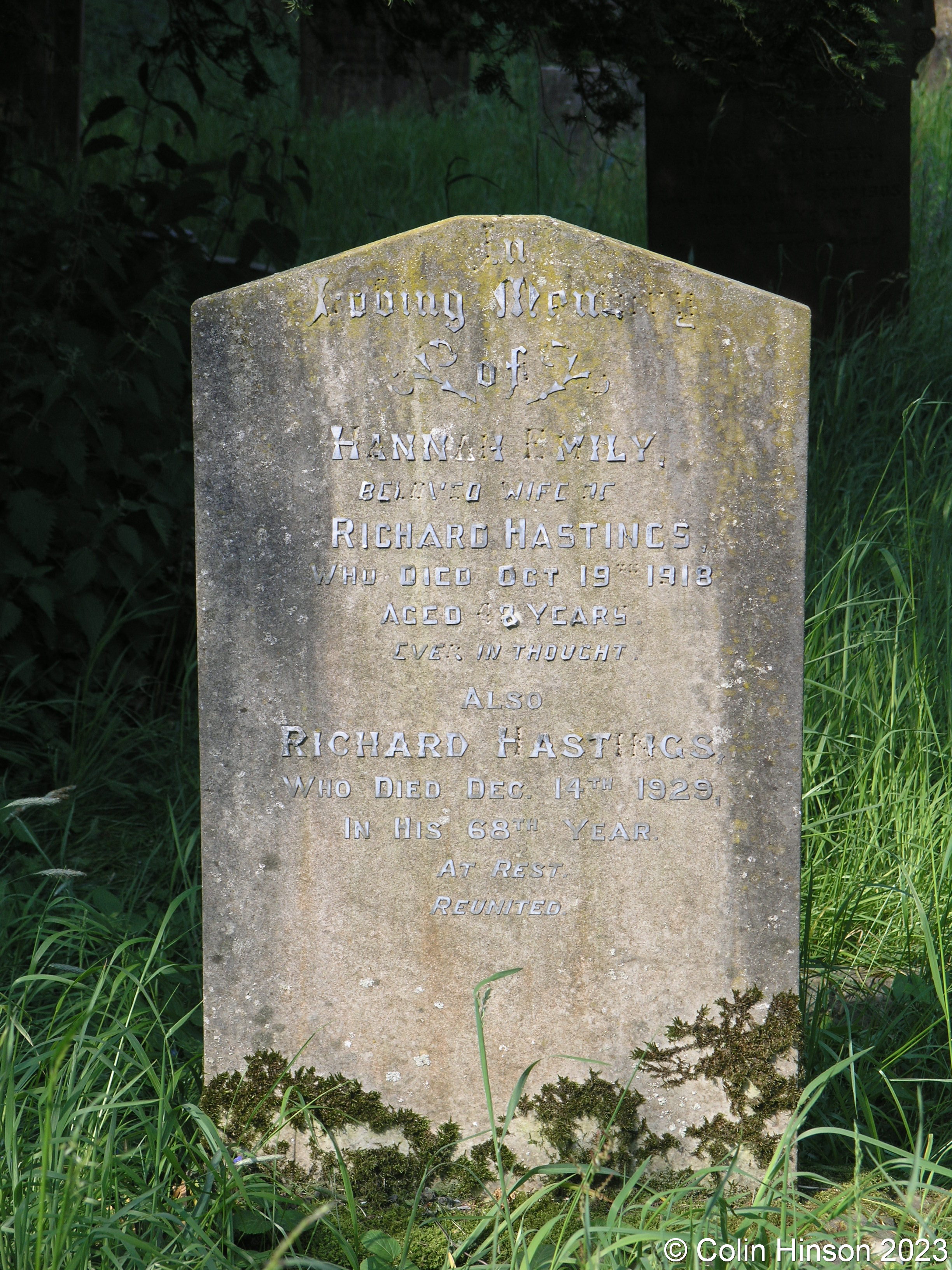 GENUKI: South Cave Cemetery gravestones etc., Yorkshire (East Riding)