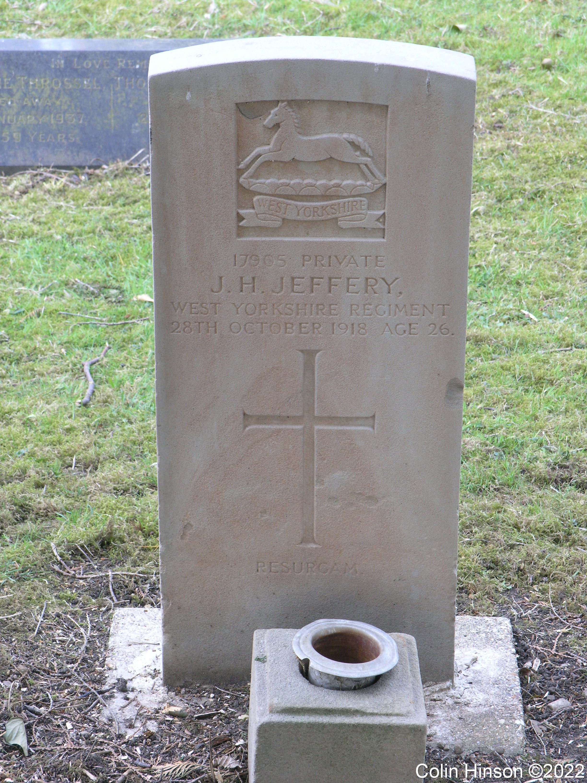 GENUKI: Sutton upon Derwent Graveyard gravestones etc., Yorkshire (East ...