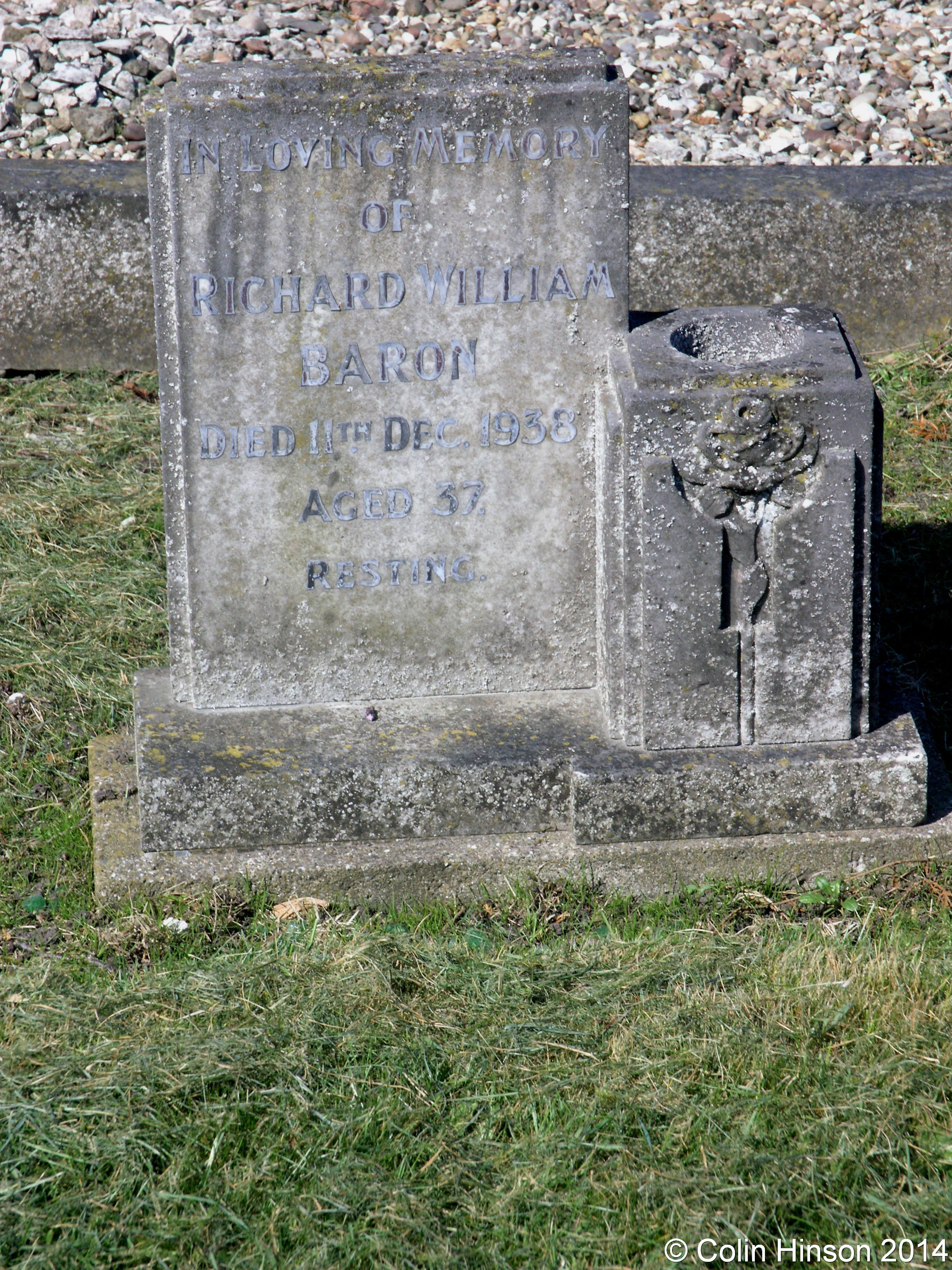 GENUKI: Thwing Churchyard gravestones etc., Yorkshire (East Riding)