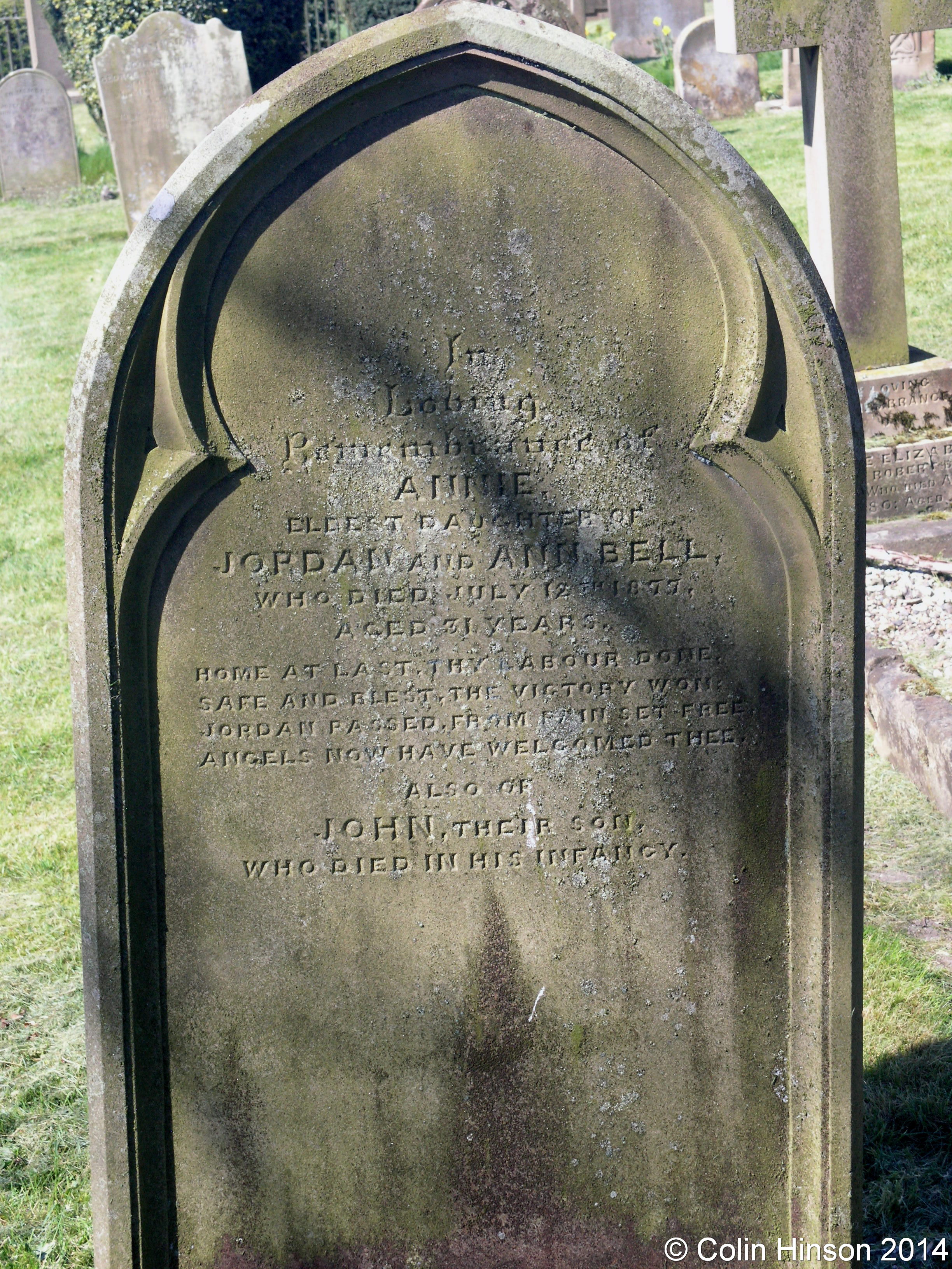 GENUKI: Thwing Churchyard gravestones etc., Yorkshire (East Riding)