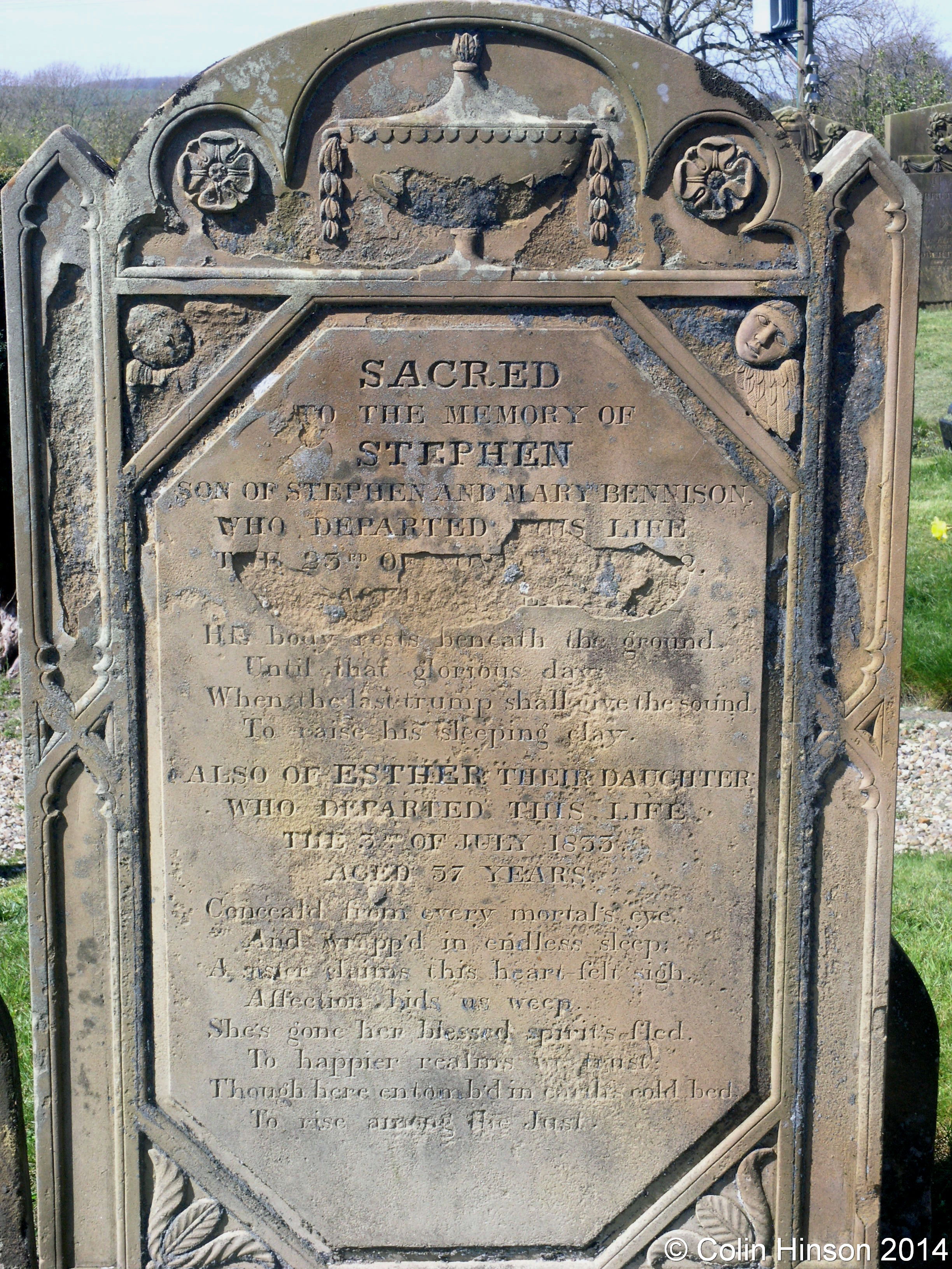 GENUKI: Thwing Churchyard gravestones etc., Yorkshire (East Riding)