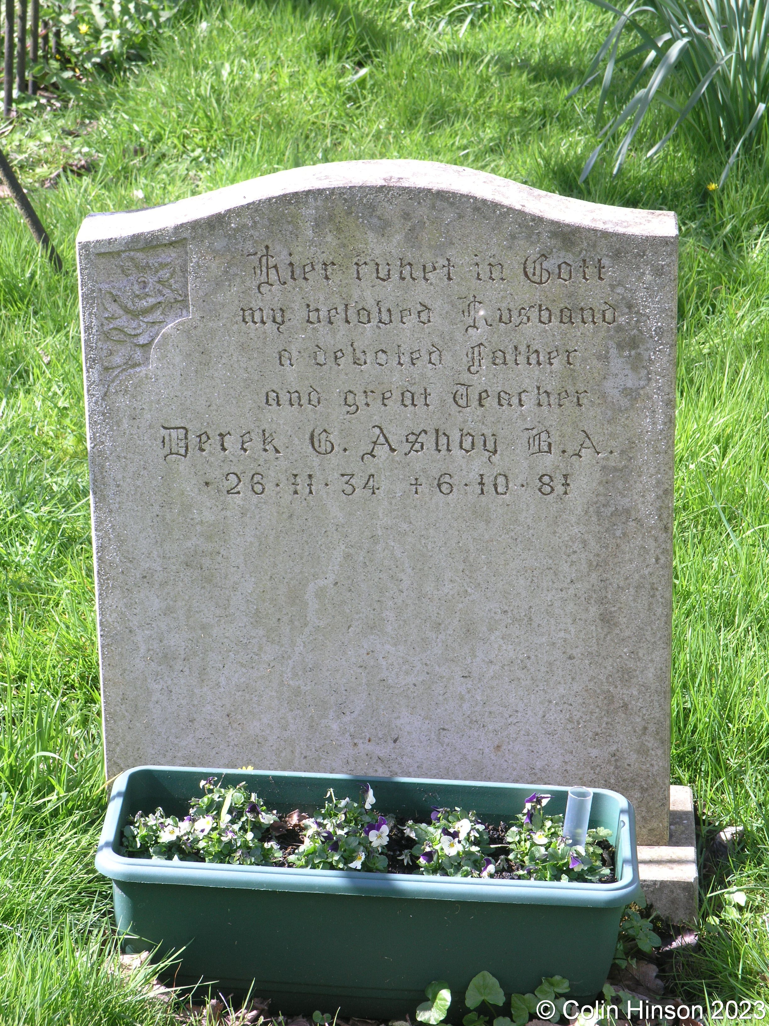 GENUKI: Walkington Churchyard gravestones etc., Yorkshire (East Riding)