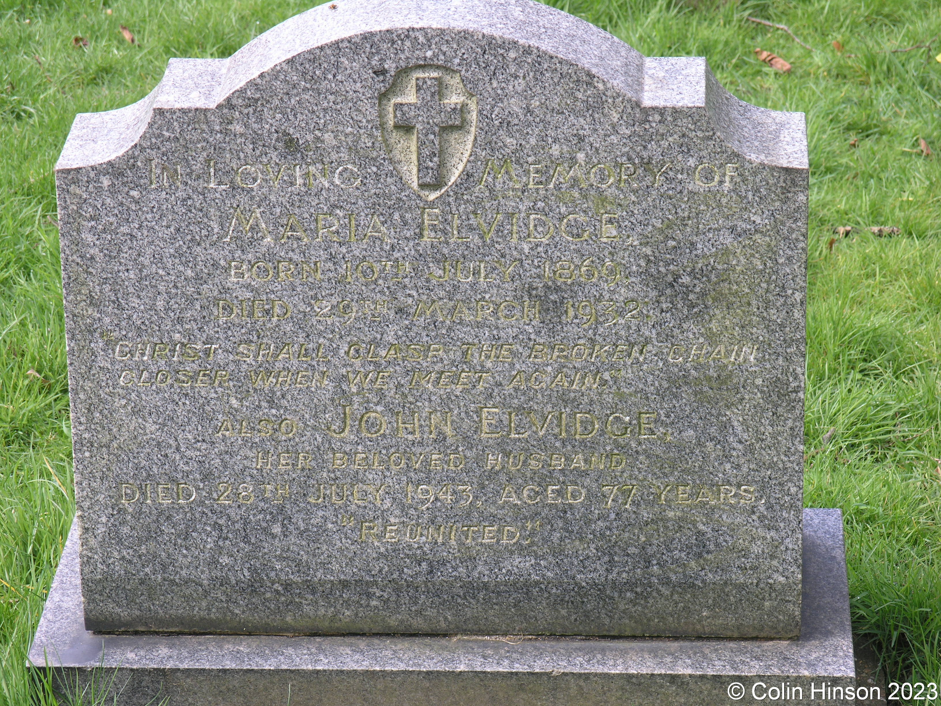 GENUKI: Walkington Churchyard gravestones etc., Yorkshire (East Riding)