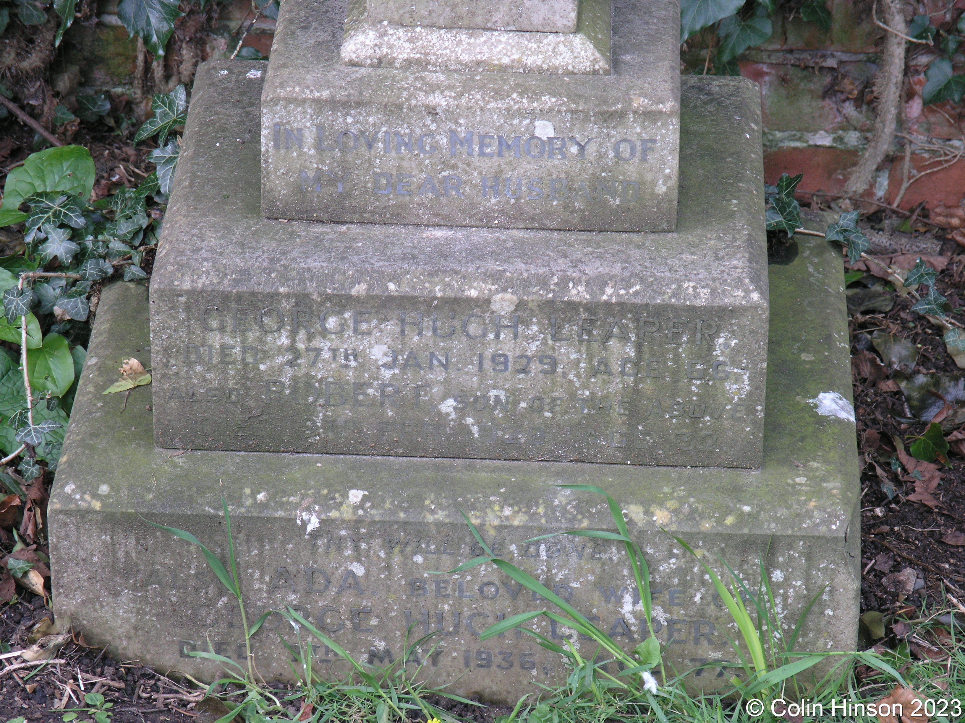 GENUKI: Walkington Churchyard gravestones etc., Yorkshire (East Riding)