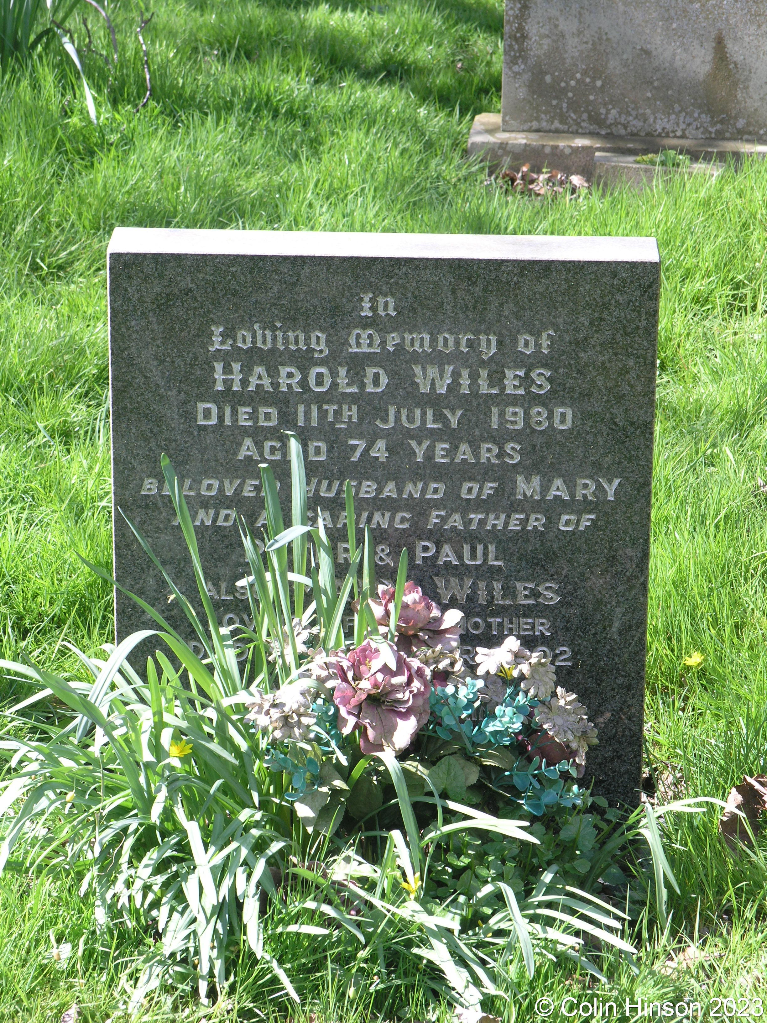 GENUKI: Walkington Churchyard gravestones etc., Yorkshire (East Riding)