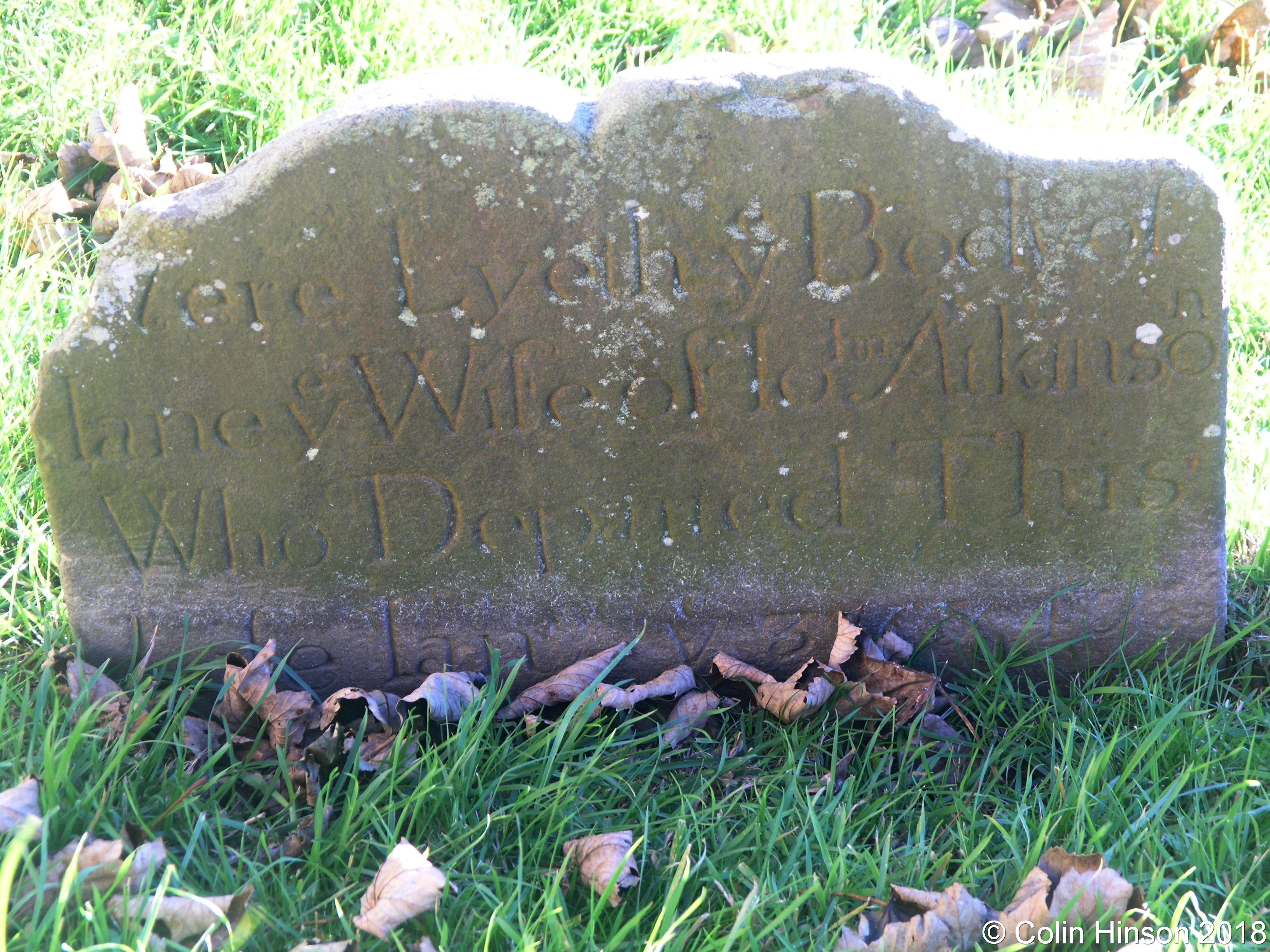 GENUKI: Welwick Churchyard gravestones etc., Yorkshire (East Riding)