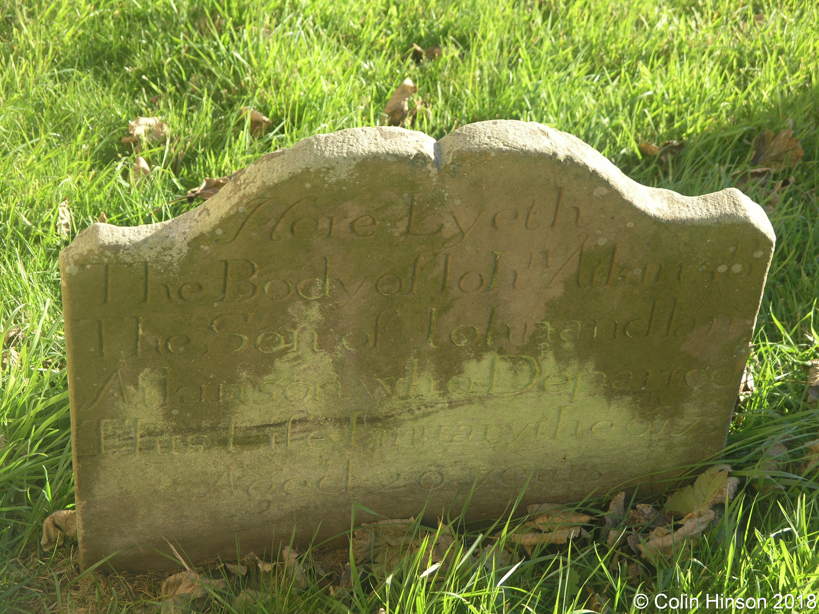 GENUKI: Welwick Churchyard gravestones etc., Yorkshire (East Riding)