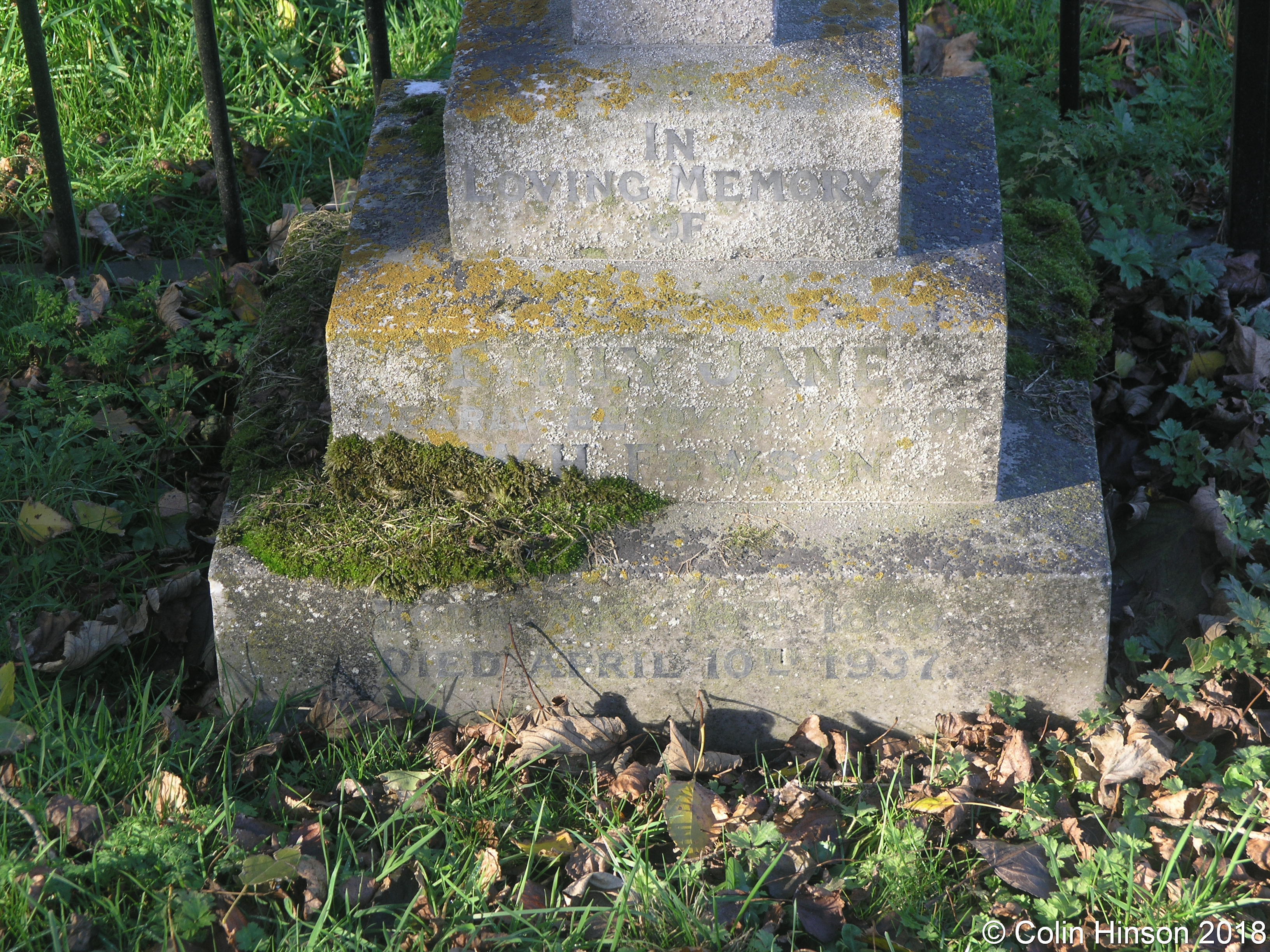 GENUKI: Welwick Churchyard gravestones etc., Yorkshire (East Riding)