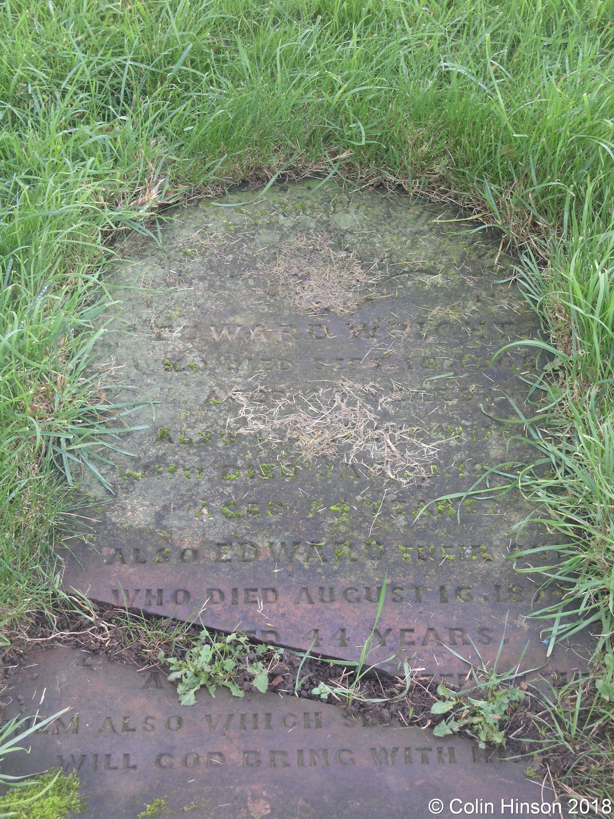 GENUKI: Welwick Churchyard gravestones etc., Yorkshire (East Riding)