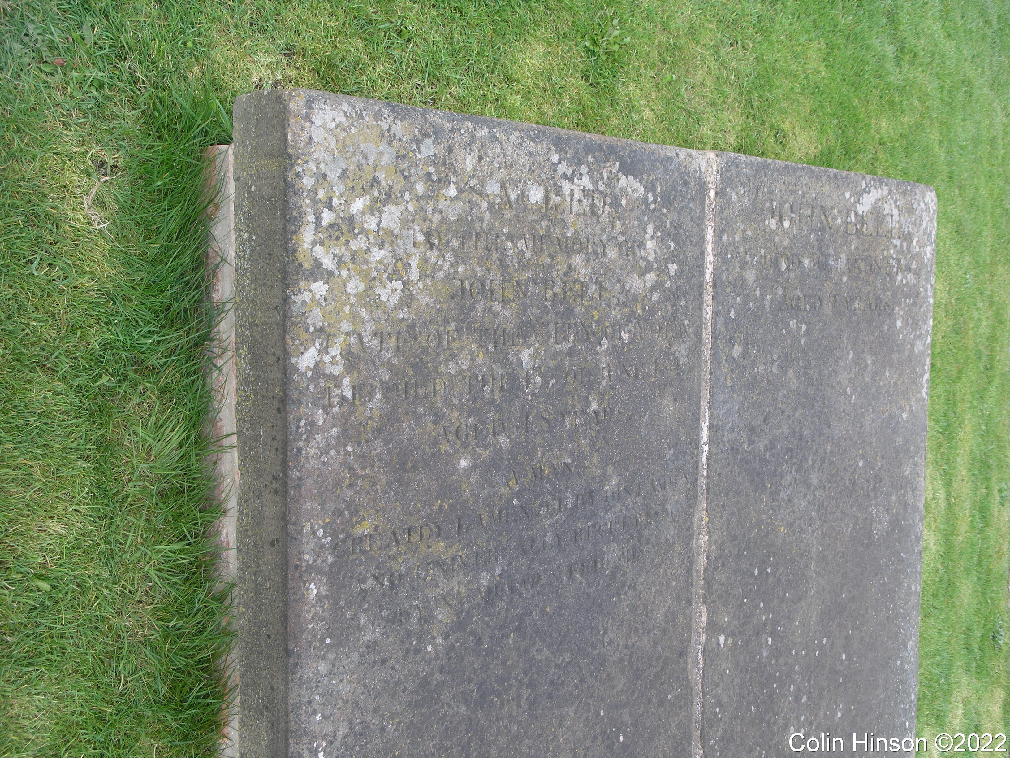 GENUKI: Wheldrake Churchyard gravestones etc., Yorkshire (East Riding)