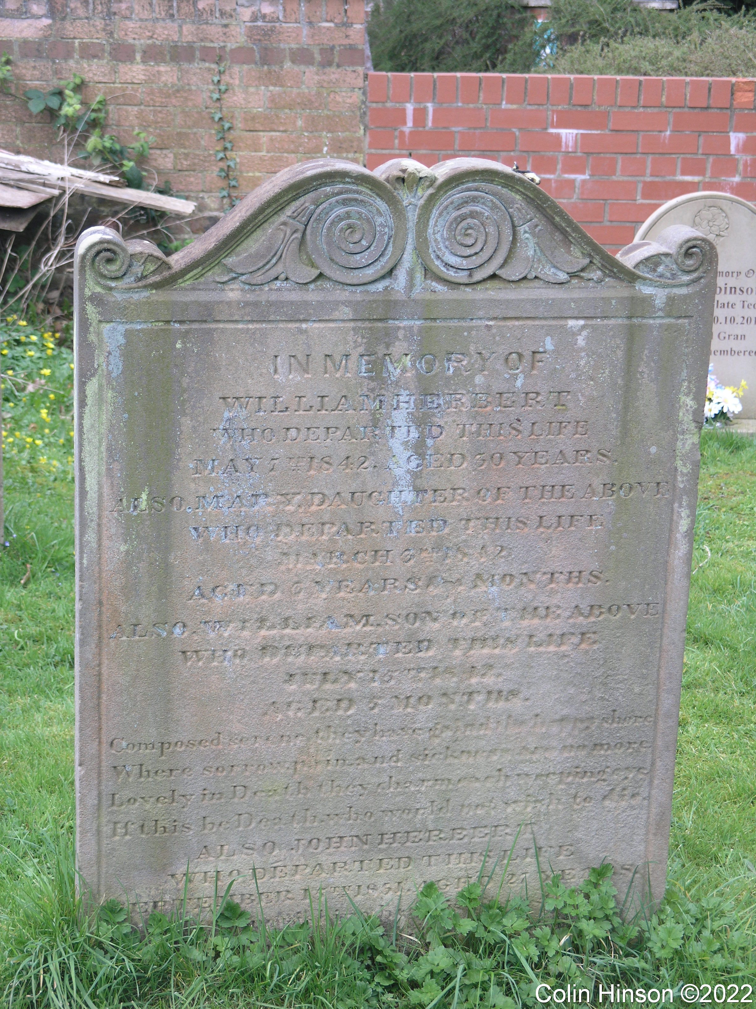 GENUKI: Wheldrake Churchyard gravestones etc., Yorkshire (East Riding)