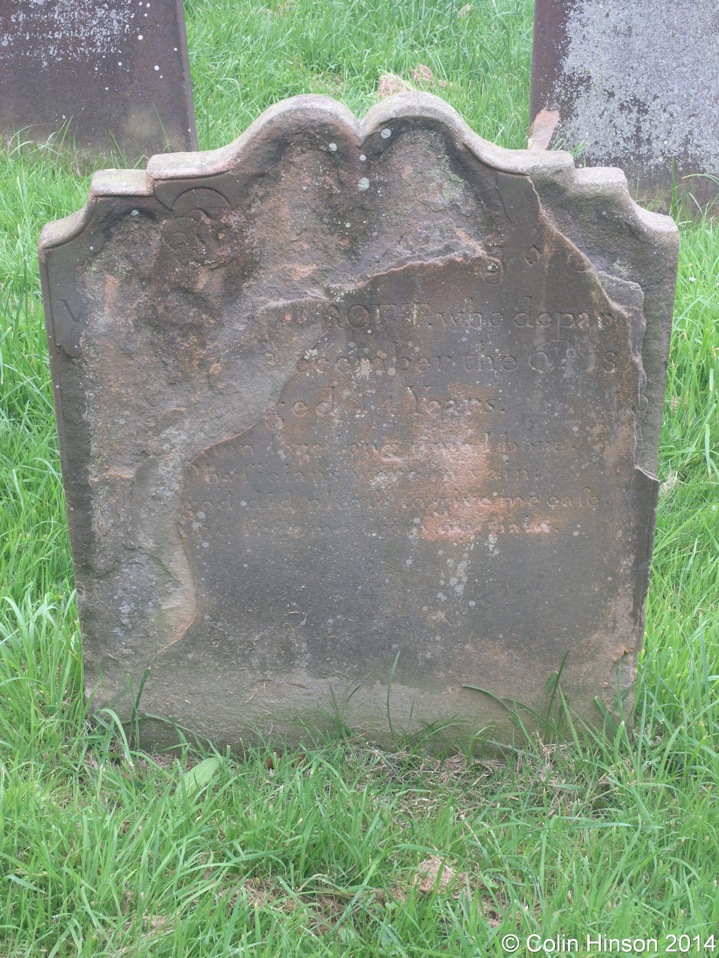 GENUKI: Withernwick Churchyard gravestones etc., Yorkshire (East Riding)