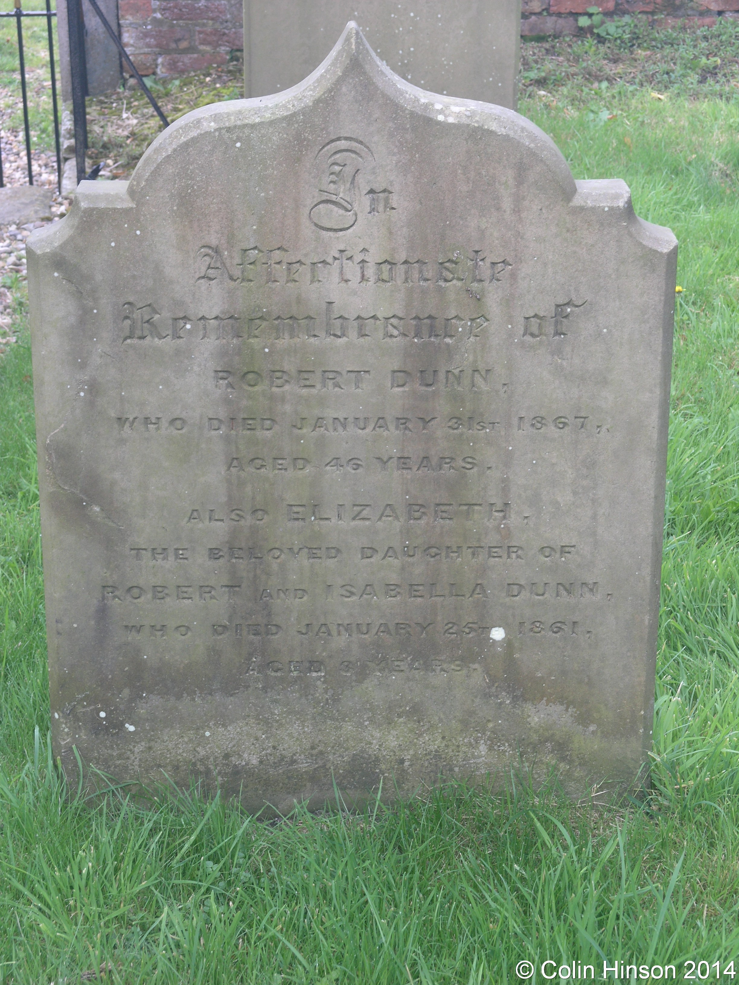 GENUKI: Withernwick Churchyard gravestones etc., Yorkshire (East Riding)