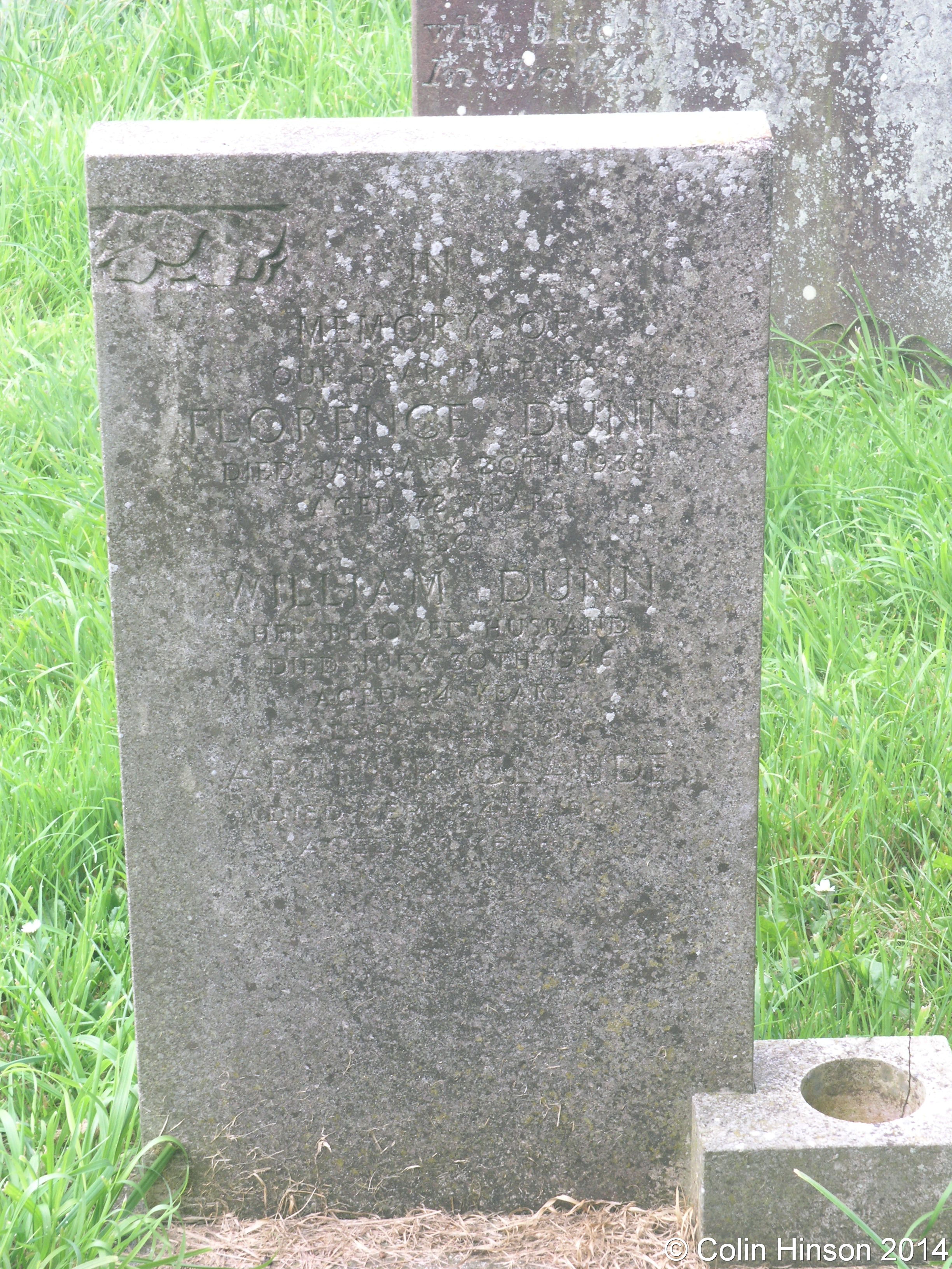 GENUKI: Withernwick Churchyard gravestones etc., Yorkshire (East Riding)