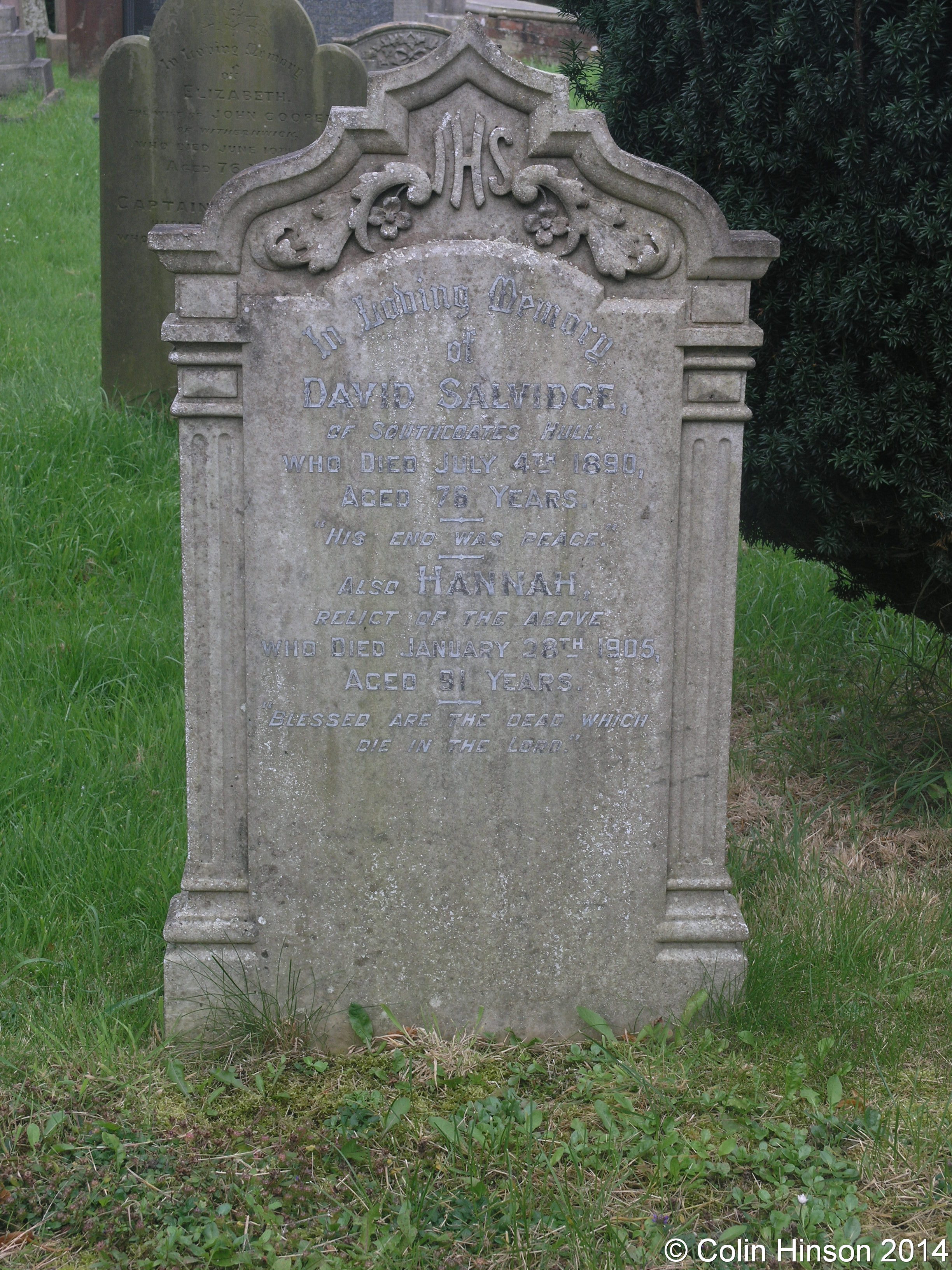 GENUKI: Withernwick Churchyard gravestones etc., Yorkshire (East Riding)