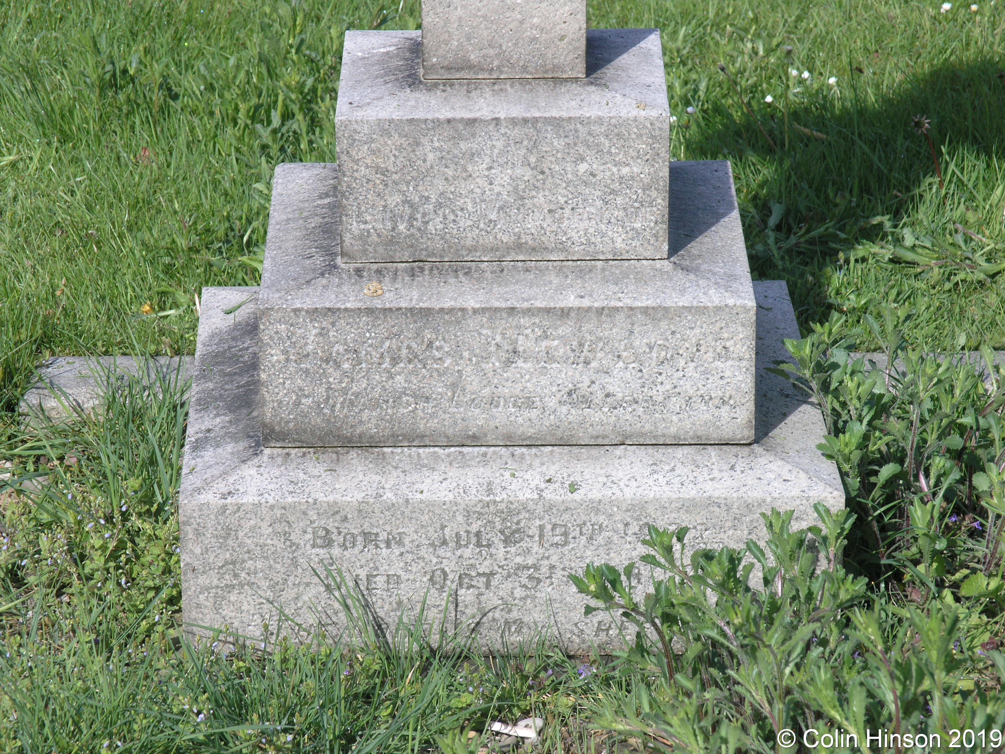 GENUKI: Yedingham Churchyard gravestones etc., Yorkshire (East Riding)